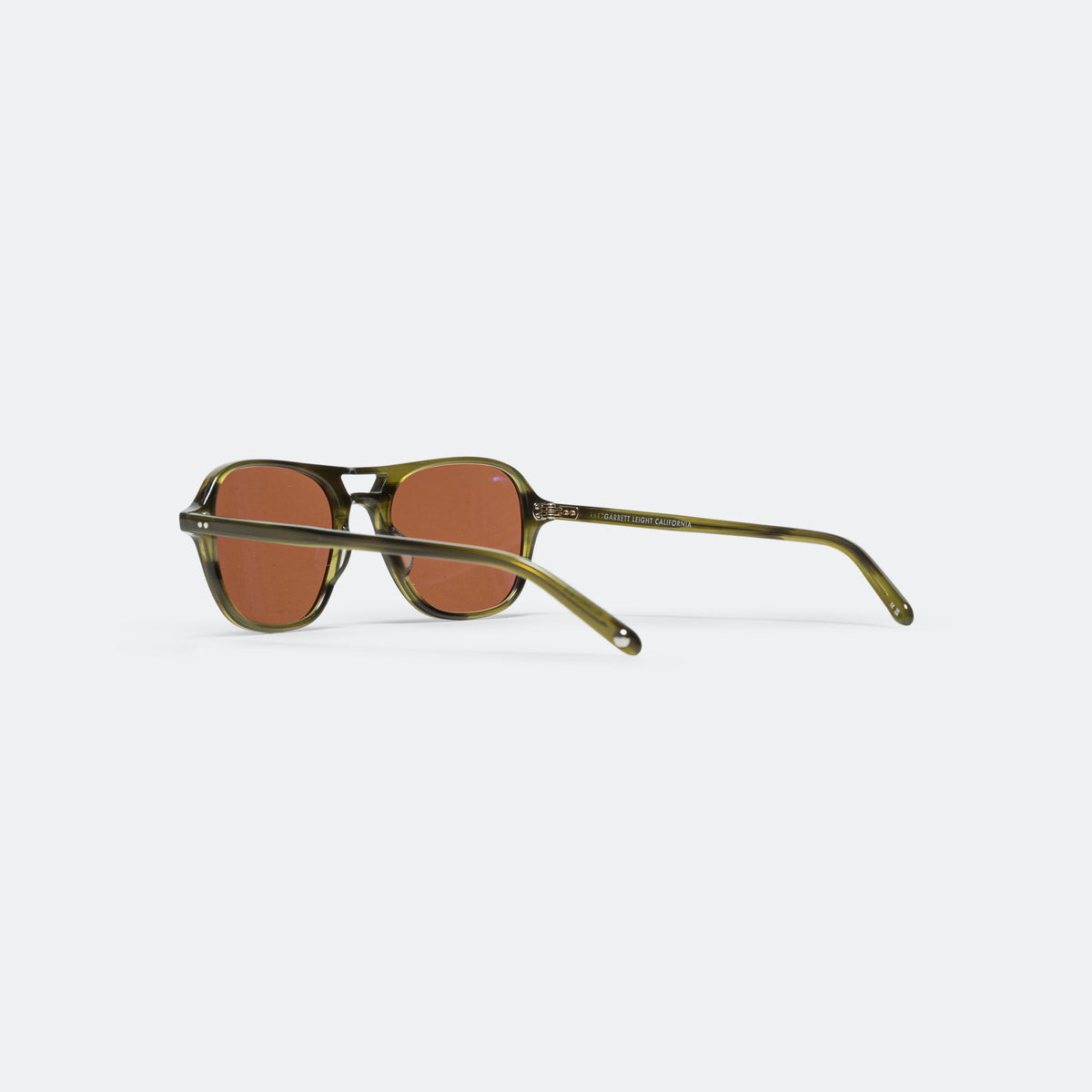 Garett Leight Doc Sunglasses - Willow/Oak | UP THERE