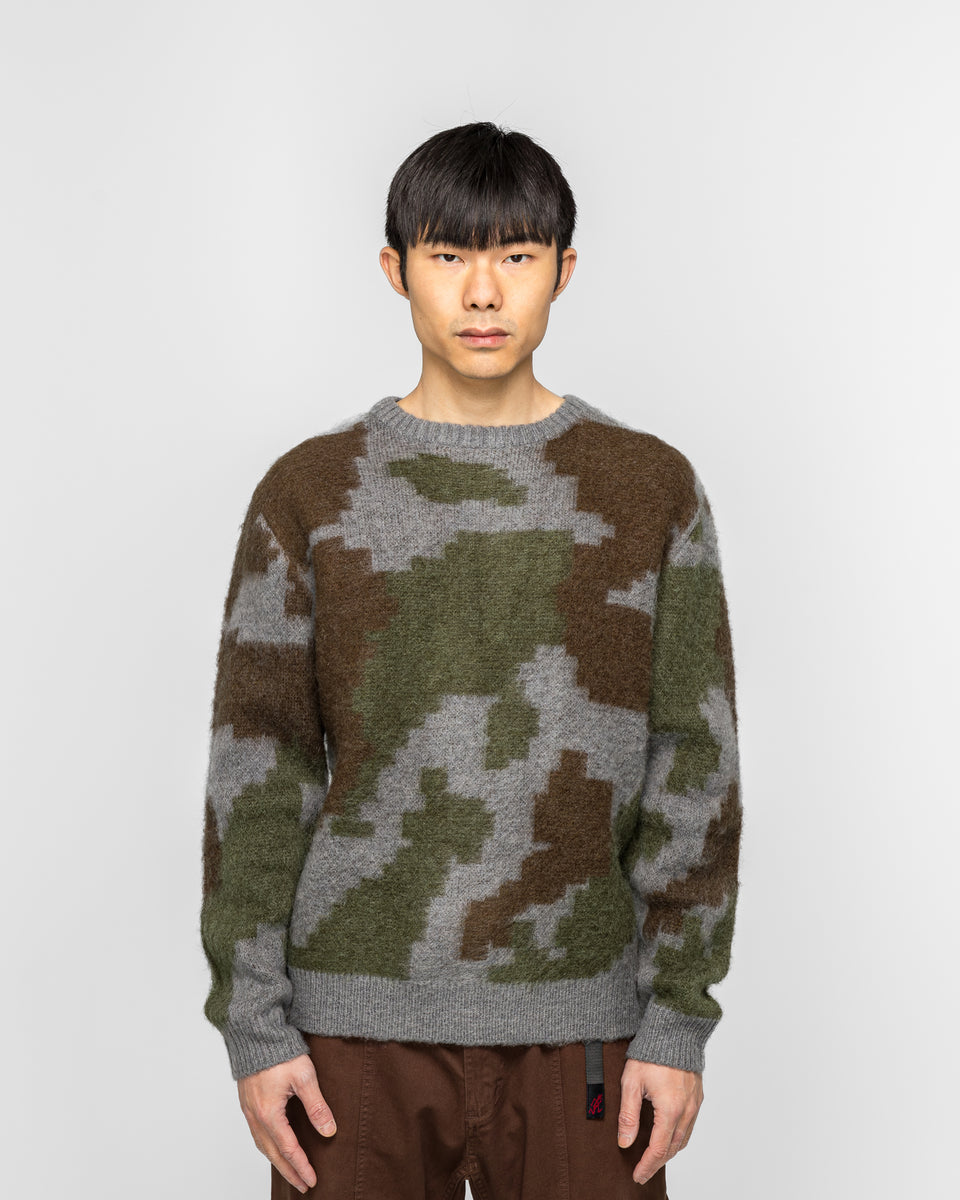 Gramicci - Mohair Sweater - Jungle Digi Camo | UP THERE