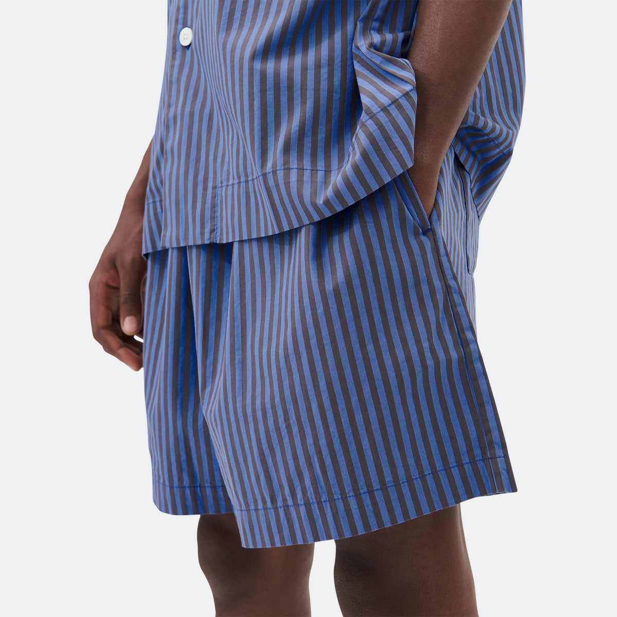 Tekla Pyjama Shorts - Verneuil Cotton Poplin | UP THERE