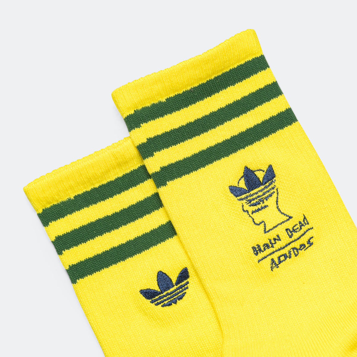 Crew Sock x Brain Dead - Yellow/Collegiate Navy | UP THERE