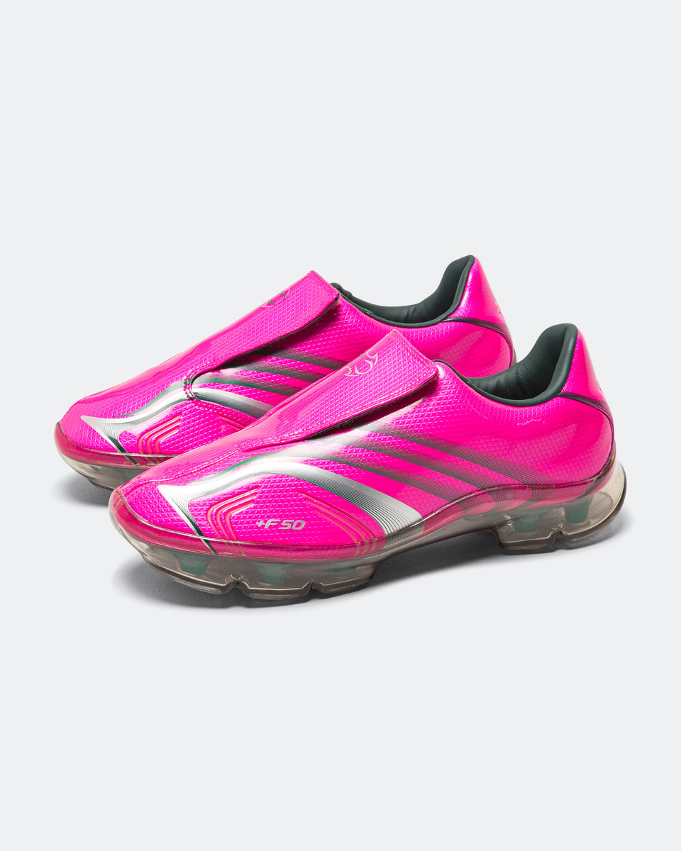 adidas - F50 Adiframe - Shock Pink/Bold Green-Silver Metallic | UP THERE