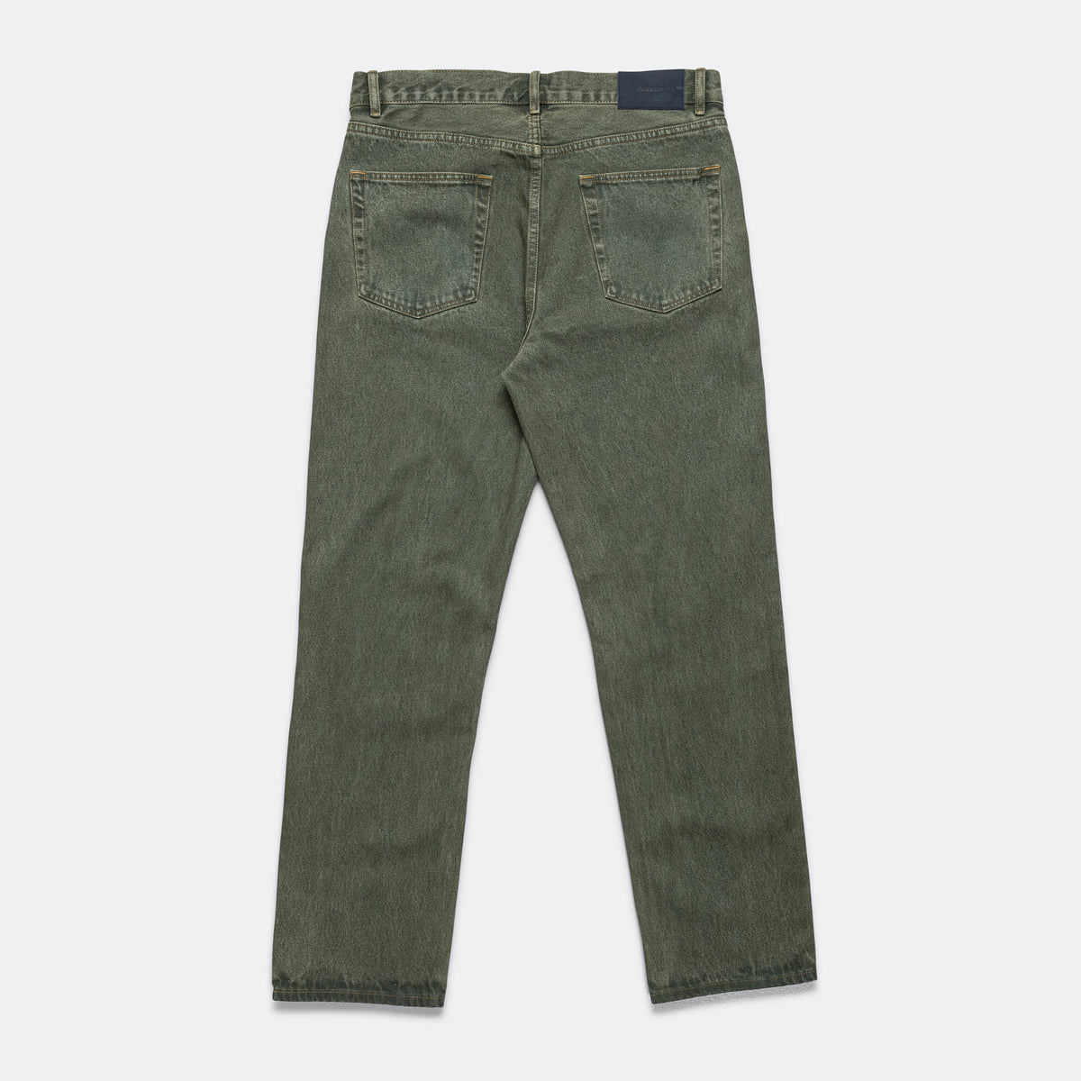Relaxed Fit Overdyed Denim - Green | UP THERE