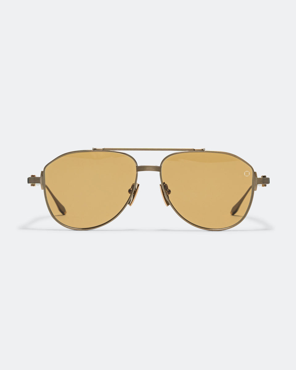 Akoni - Helios - Antique Gold/Gold-Dark Brown Enamel | UP THERE