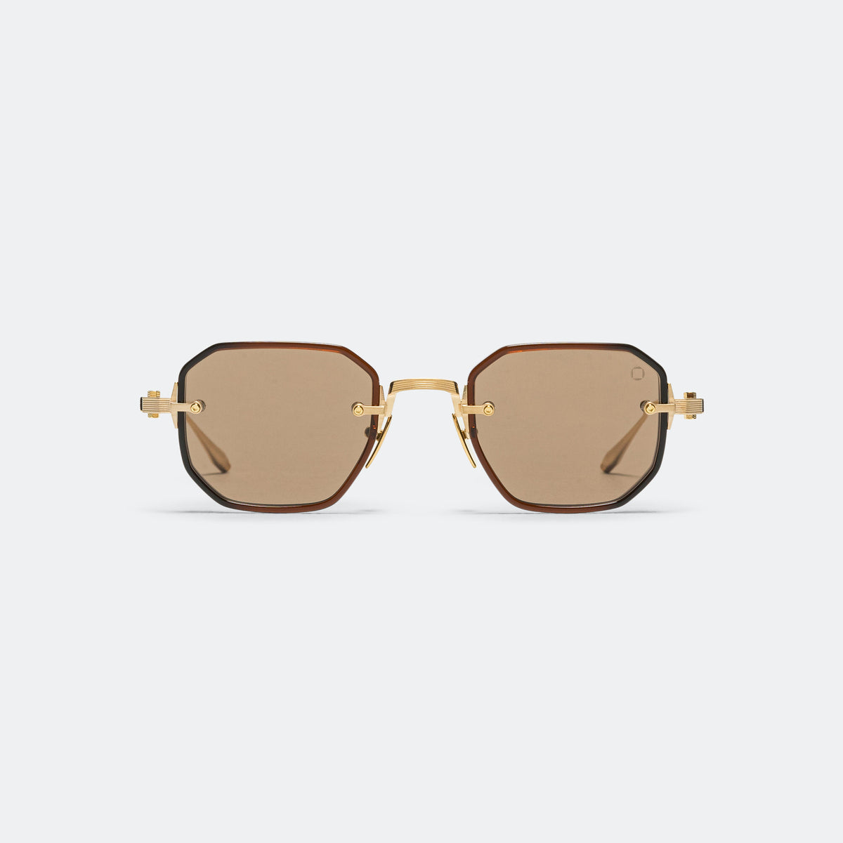 Akoni Juno-Two Sunglasses - Gold/Brown-Brown Lens | UP THERE