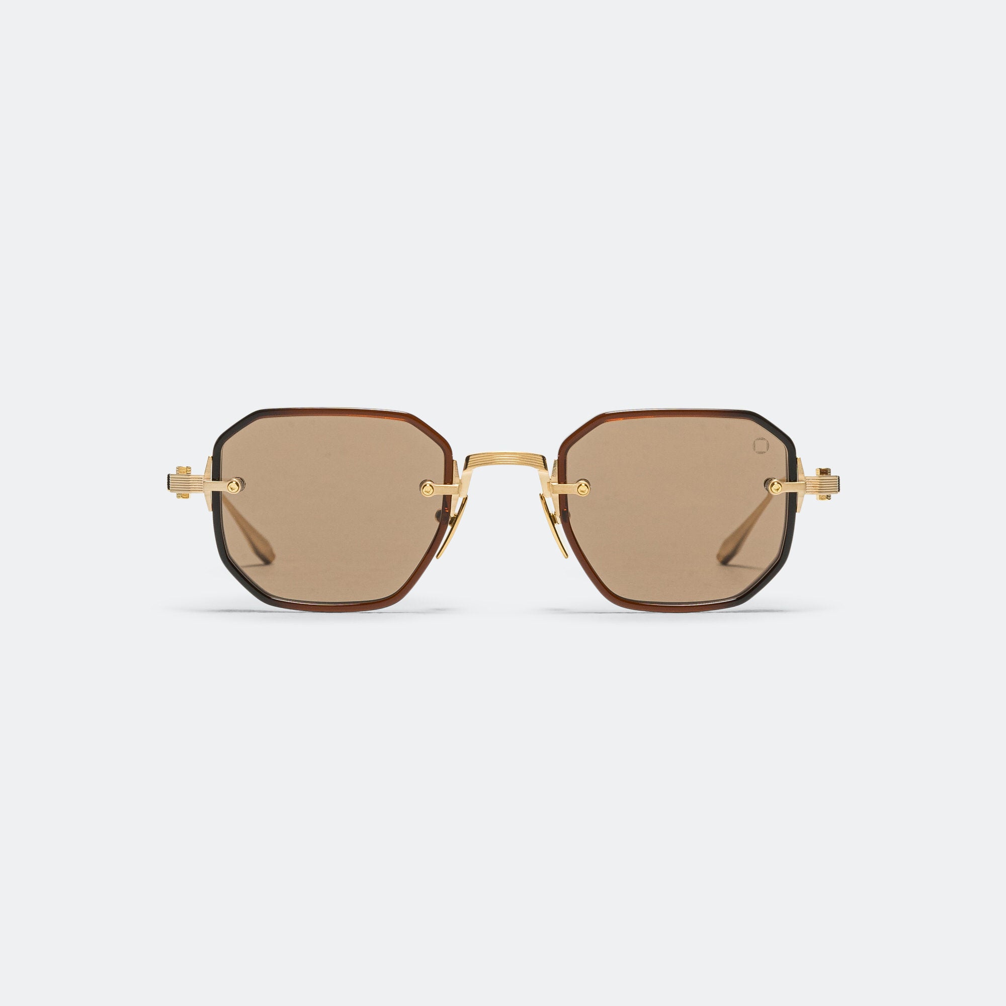 Akoni Juno-Two Sunglasses - Gold/Brown-Brown Lens | UP THERE