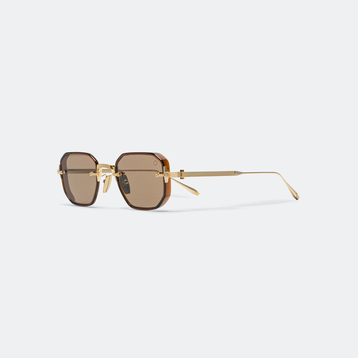 Akoni Juno-Two Sunglasses - Gold/Brown-Brown Lens | UP THERE