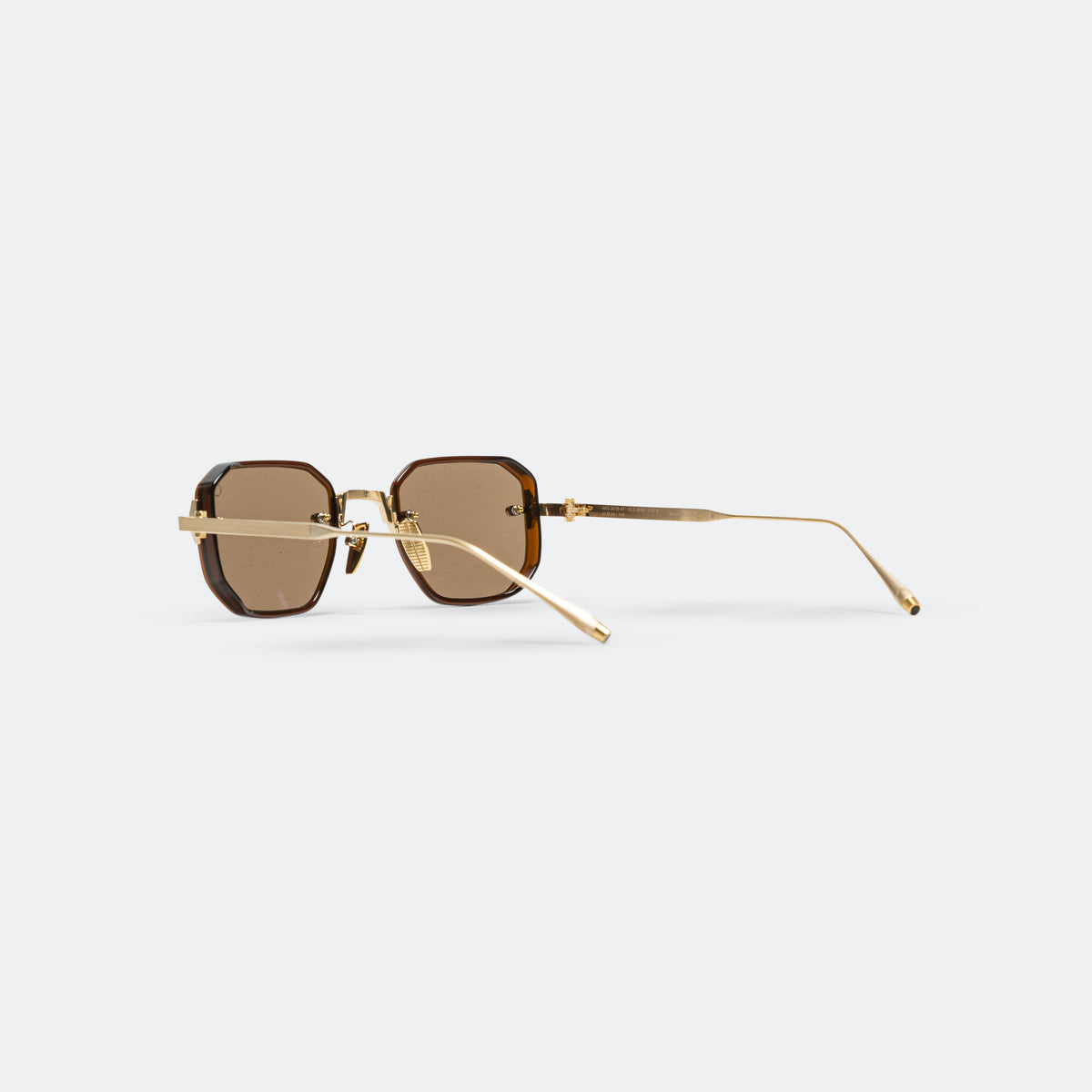 Akoni Juno-Two Sunglasses - Gold/Brown-Brown Lens | UP THERE