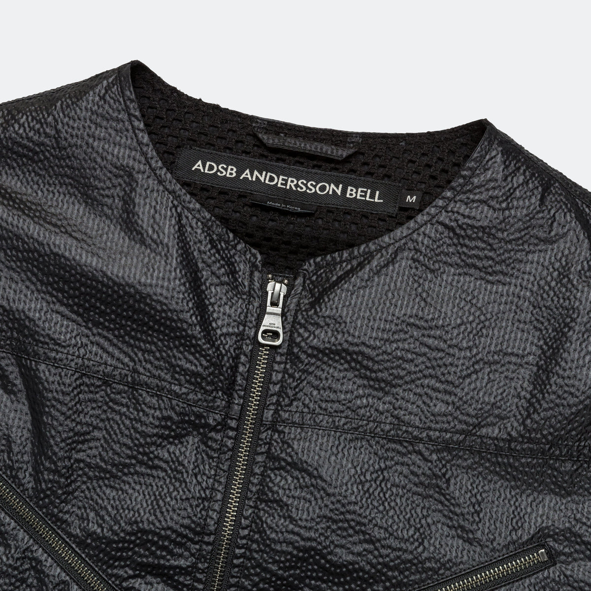 Convex Collarless Jacket - Black | UP THERE
