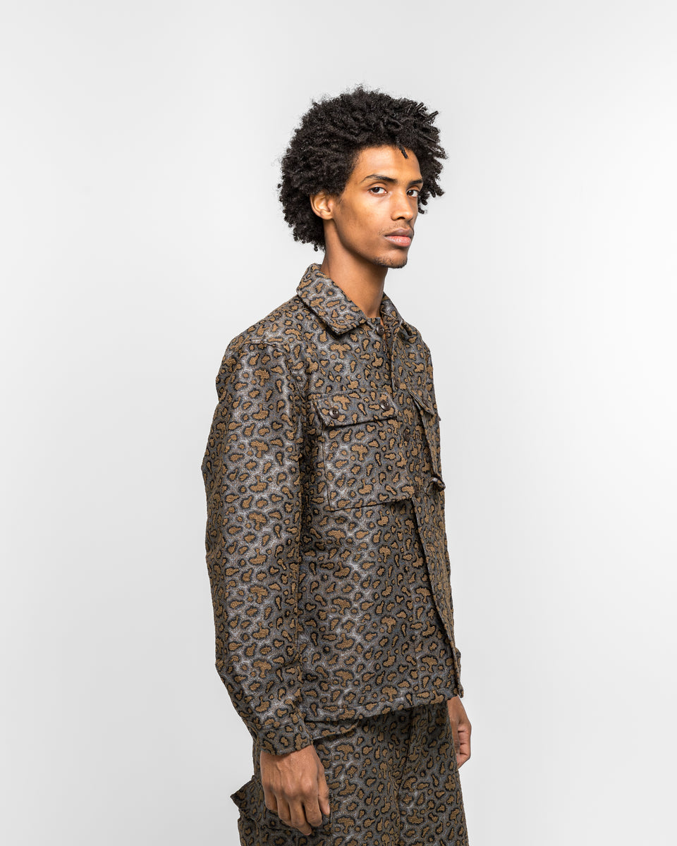 Beams Plus - MIL SHT-JAC Camo Jacquard - Brown | UP THERE