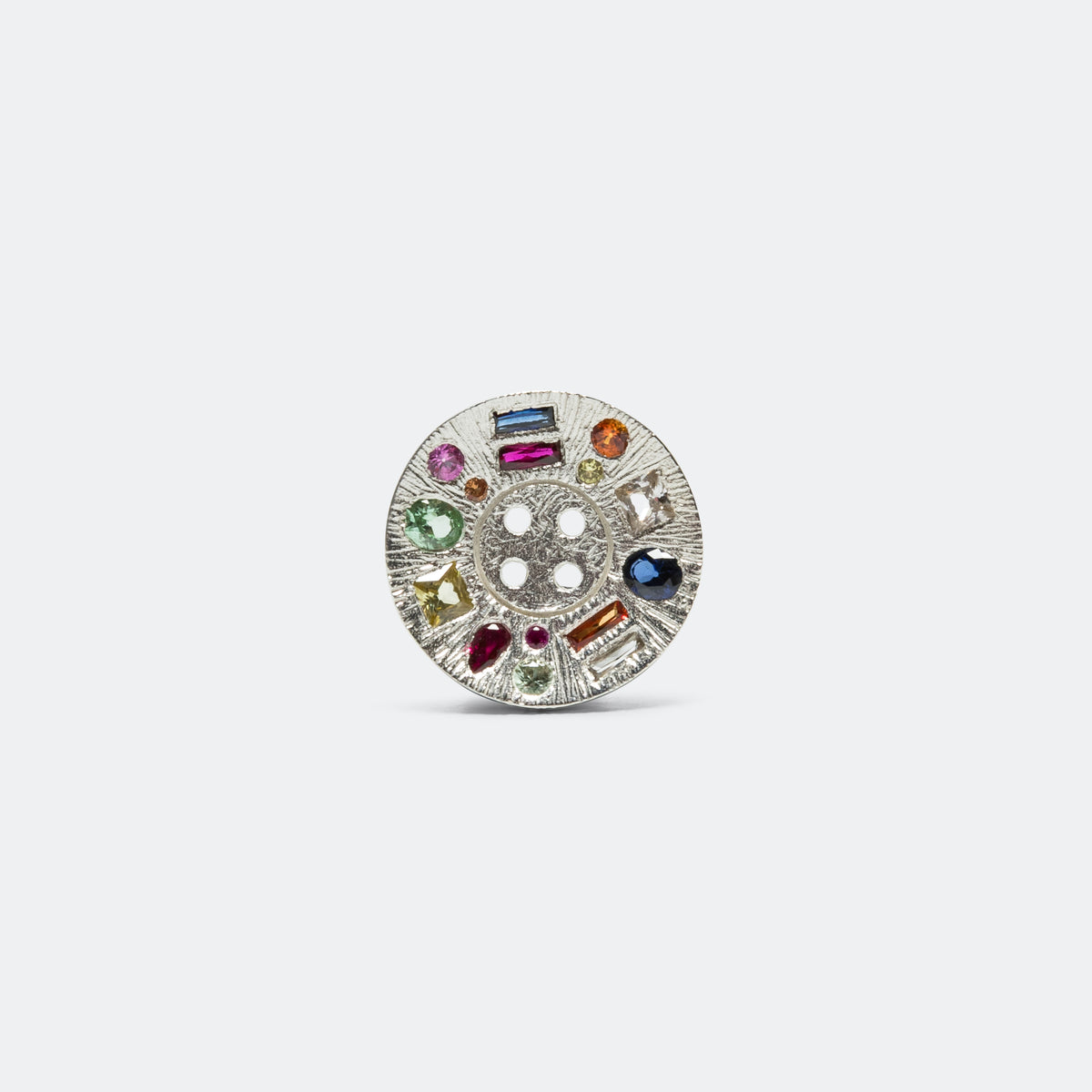Bleue Burnham Cottage Garden Button - 925 Silver | UP THERE