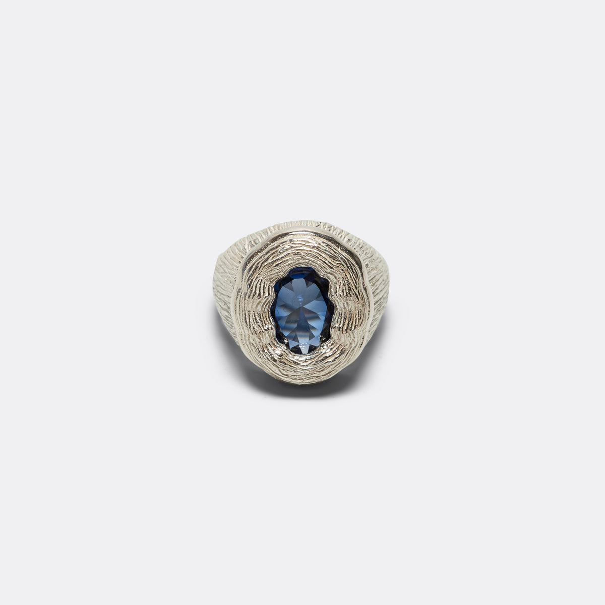 Bleue Burnham Mirror Ring - 925 Silver/Blue Sapphire | UP THERE