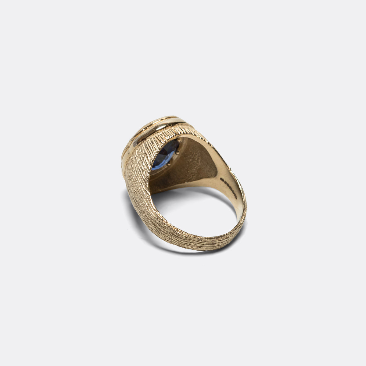 Bleue Burnham Mirror Ring - 9K Gold/Blue Sapphire | UP THERE