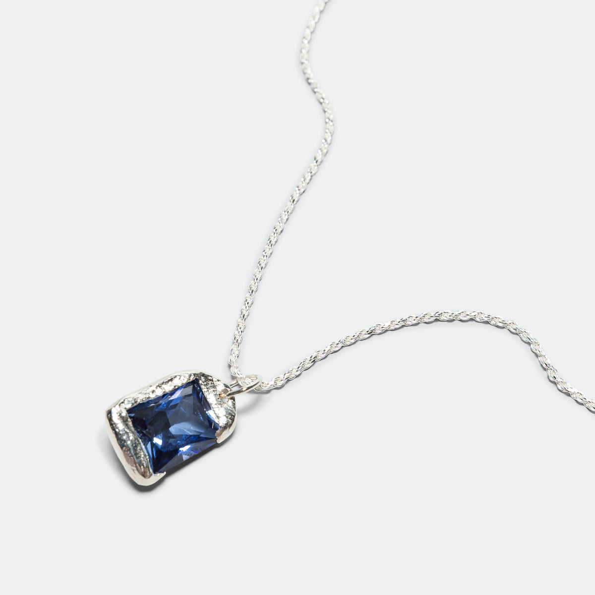 Bleue Burnham Rose Pendant (Blue) - 925 Silver | UP THERE