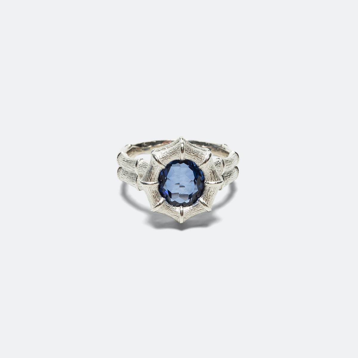 Bleue Burnham Bamboo Ring - Blue/925 Silver | UP THERE