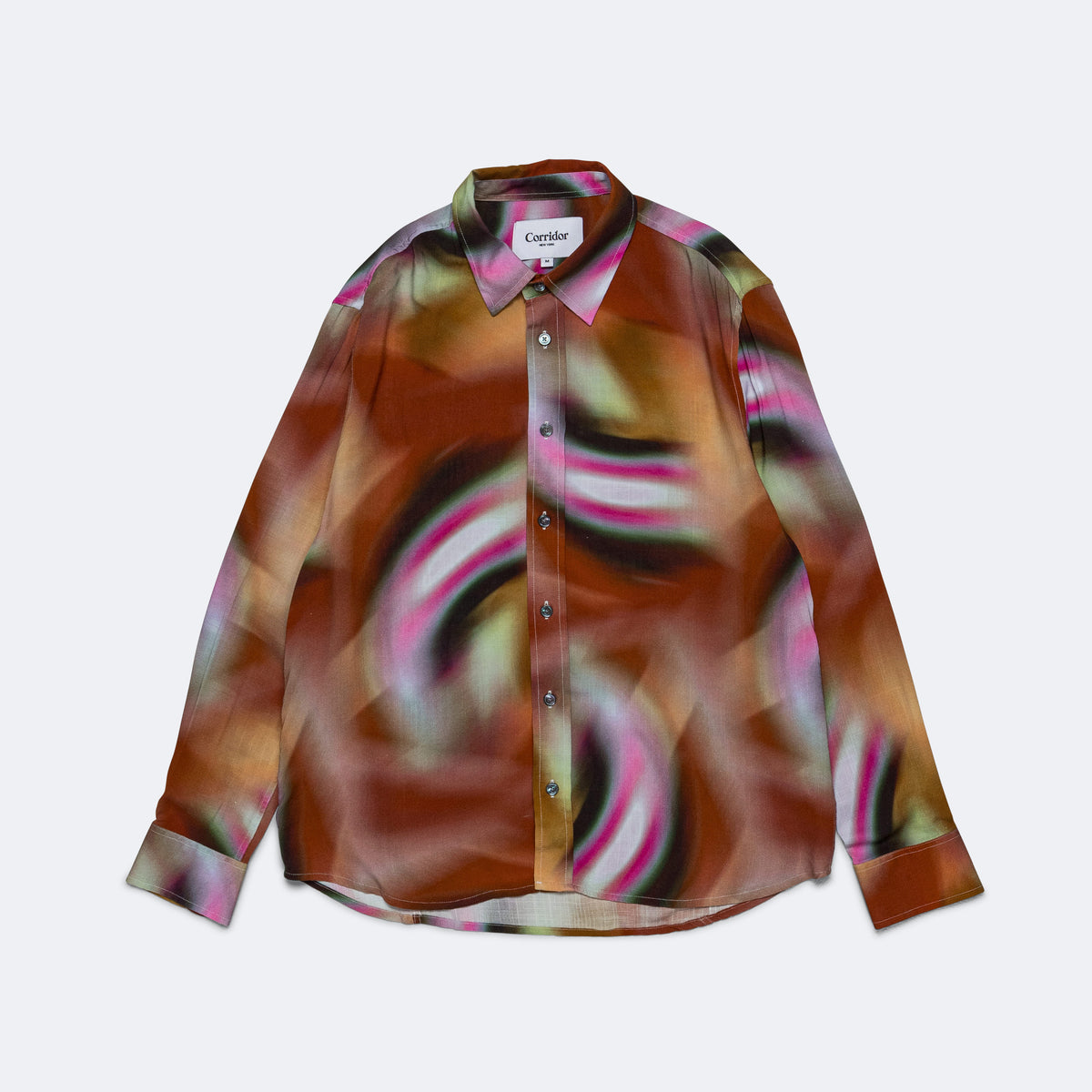 Corridor Colour Blur Shirt - Orange | UP THERE