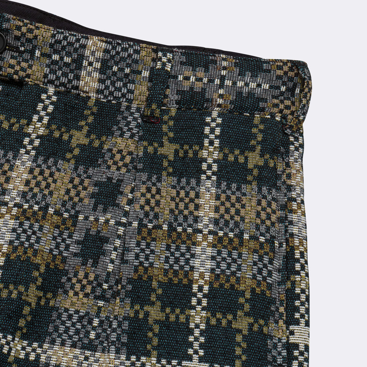 Carlyle Pant - Black/Tan Cotton Acrylic Old Plaid | UP THERE