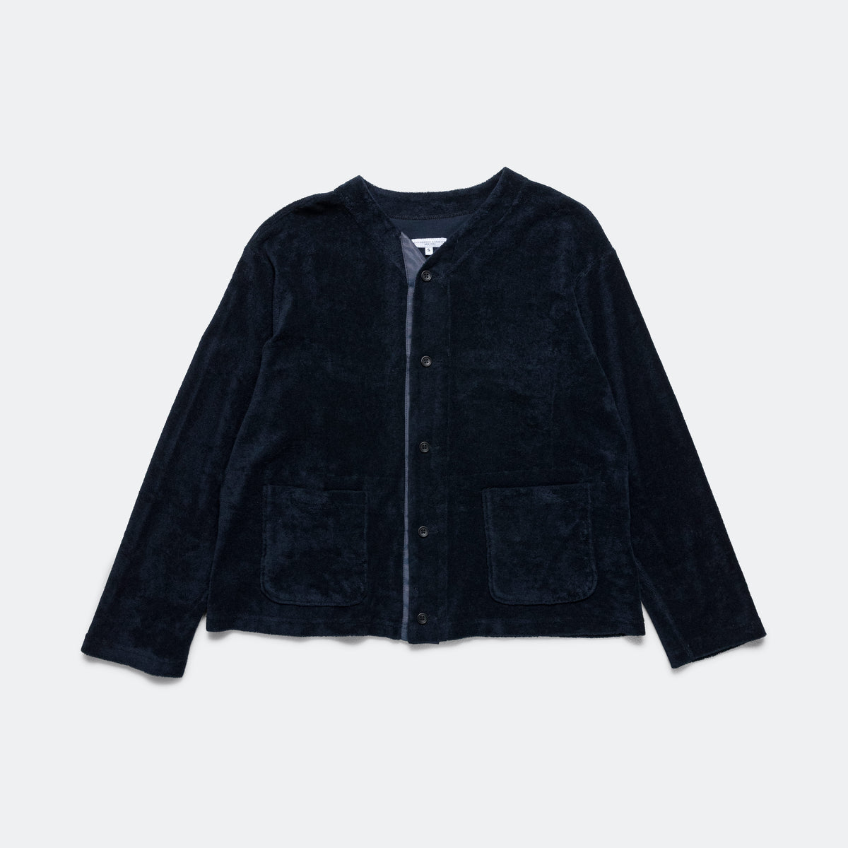 Knit Cardigan - Navy CP Velour | UP THERE