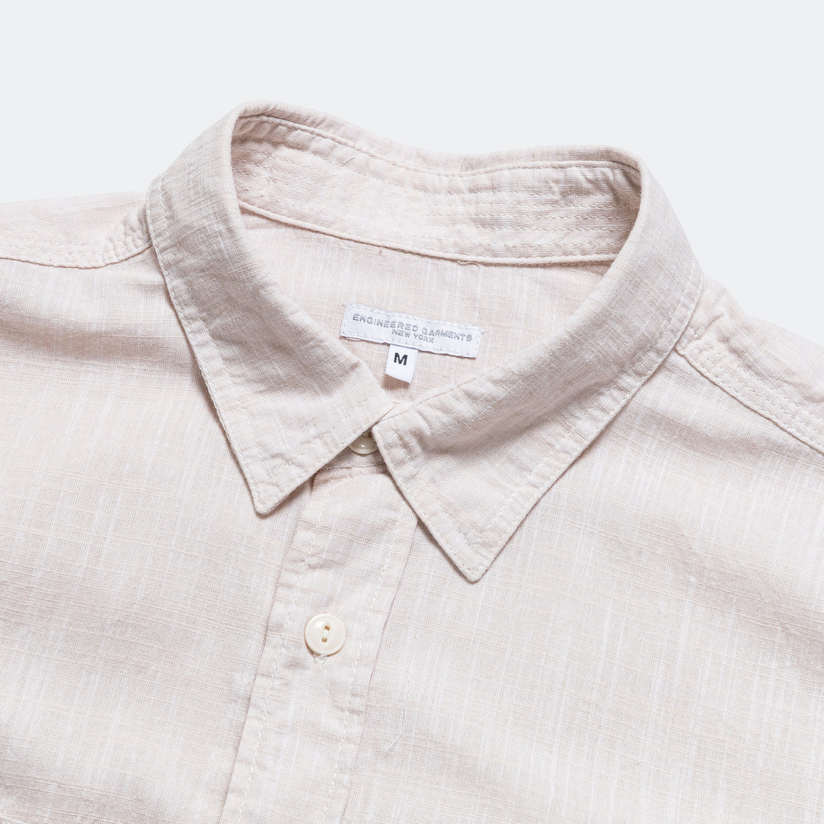 Engineered Garments Work Shirt - Beige Cotton Slab | UP THERE