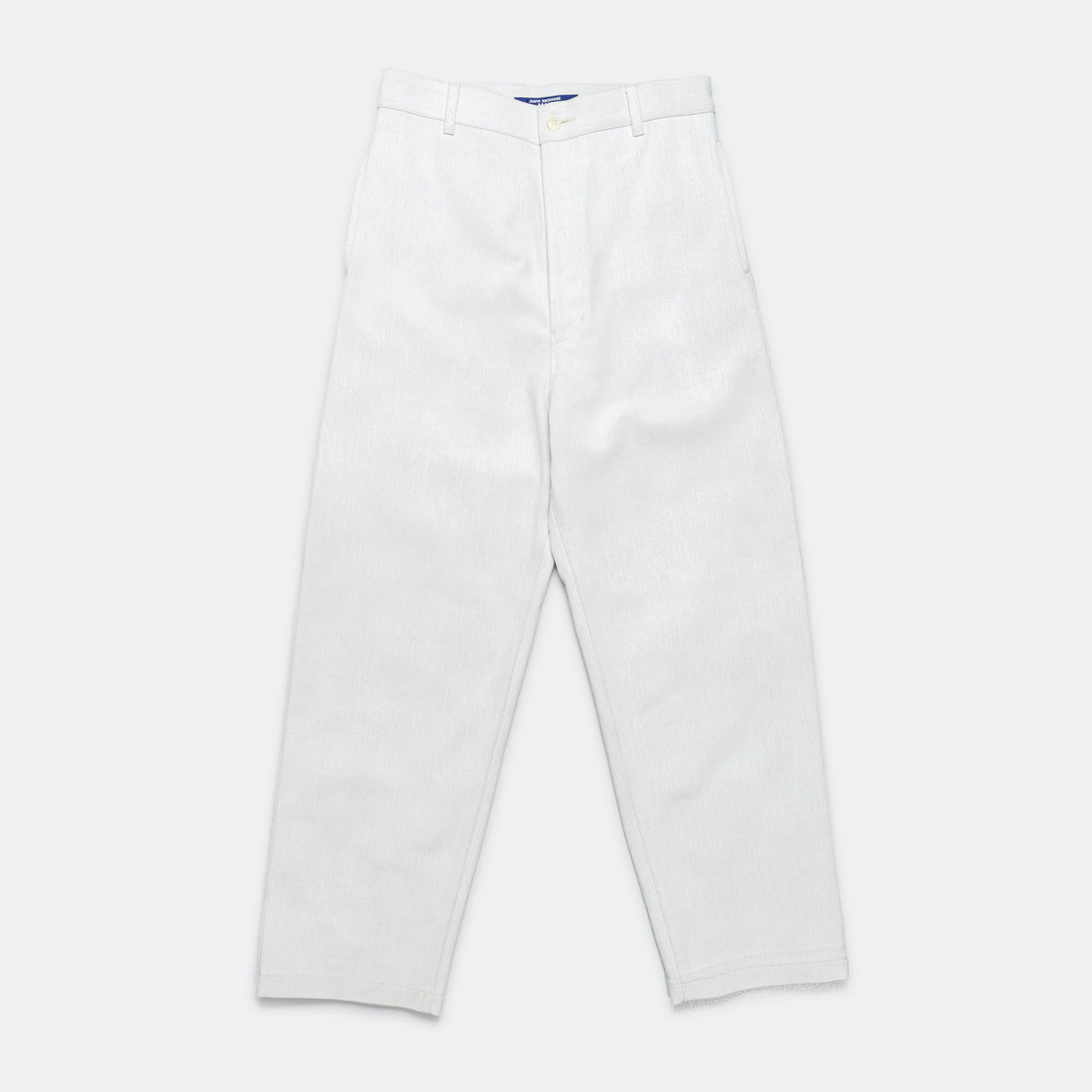 Cotton Denim Foil Pant - Off White | UP THERE