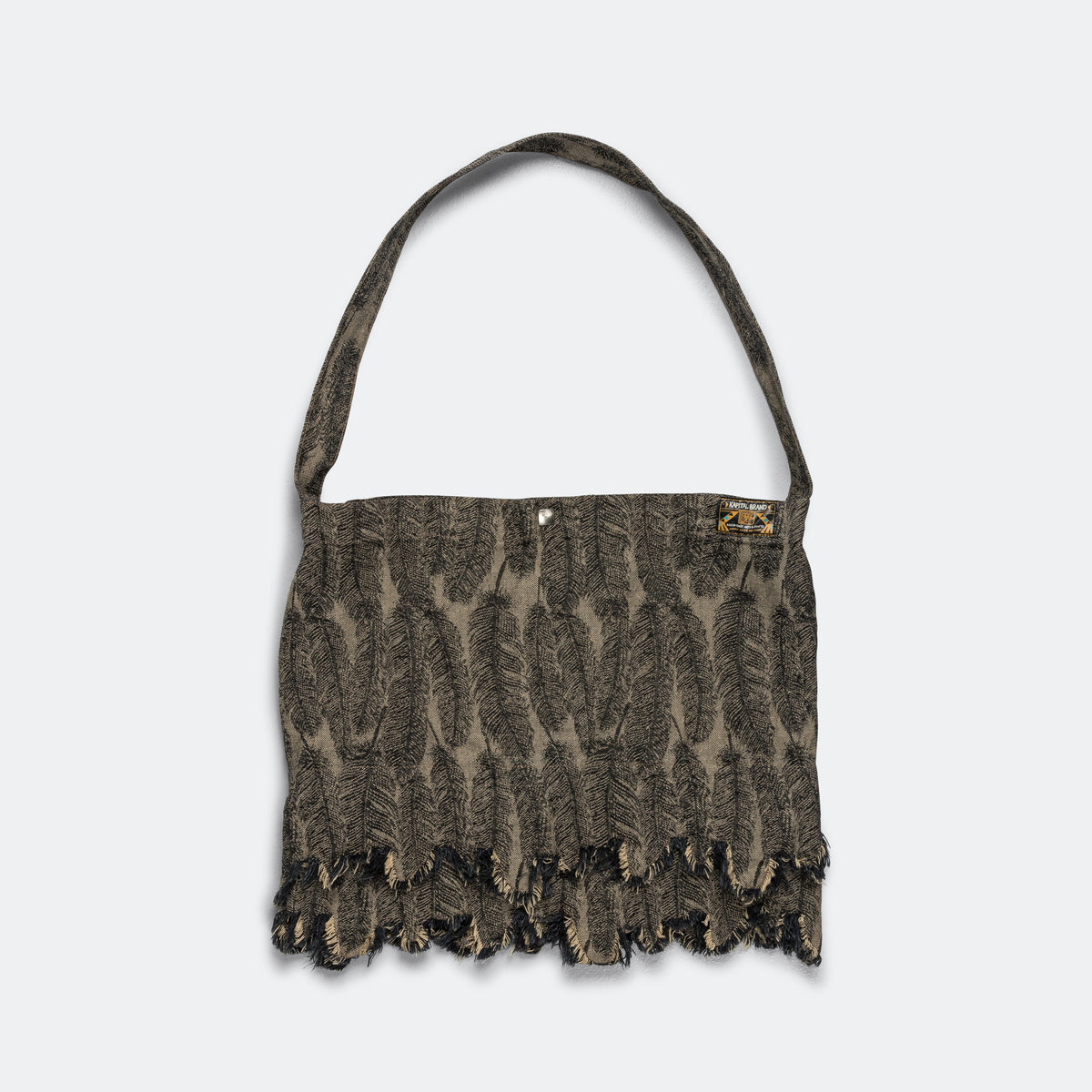 12oz MAGPIE Denim MEDICINE Bag - Black/Beige | UP THERE