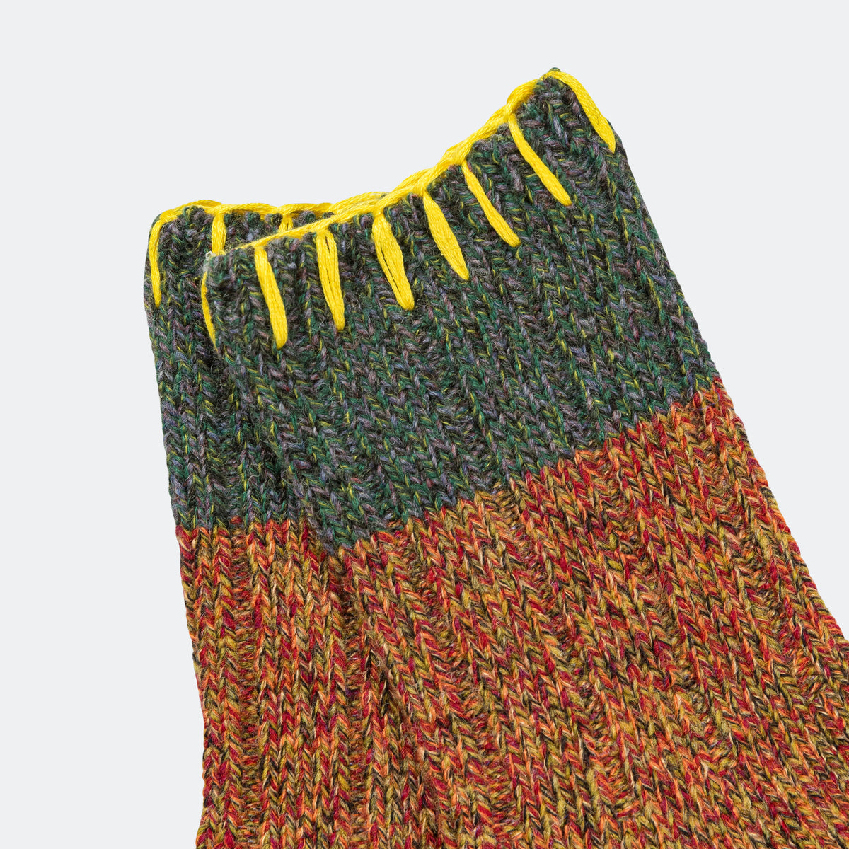Kapital 56Yarns Wool Grandrelle GOGH HOBO Stitch Socks - Pink | UP THERE