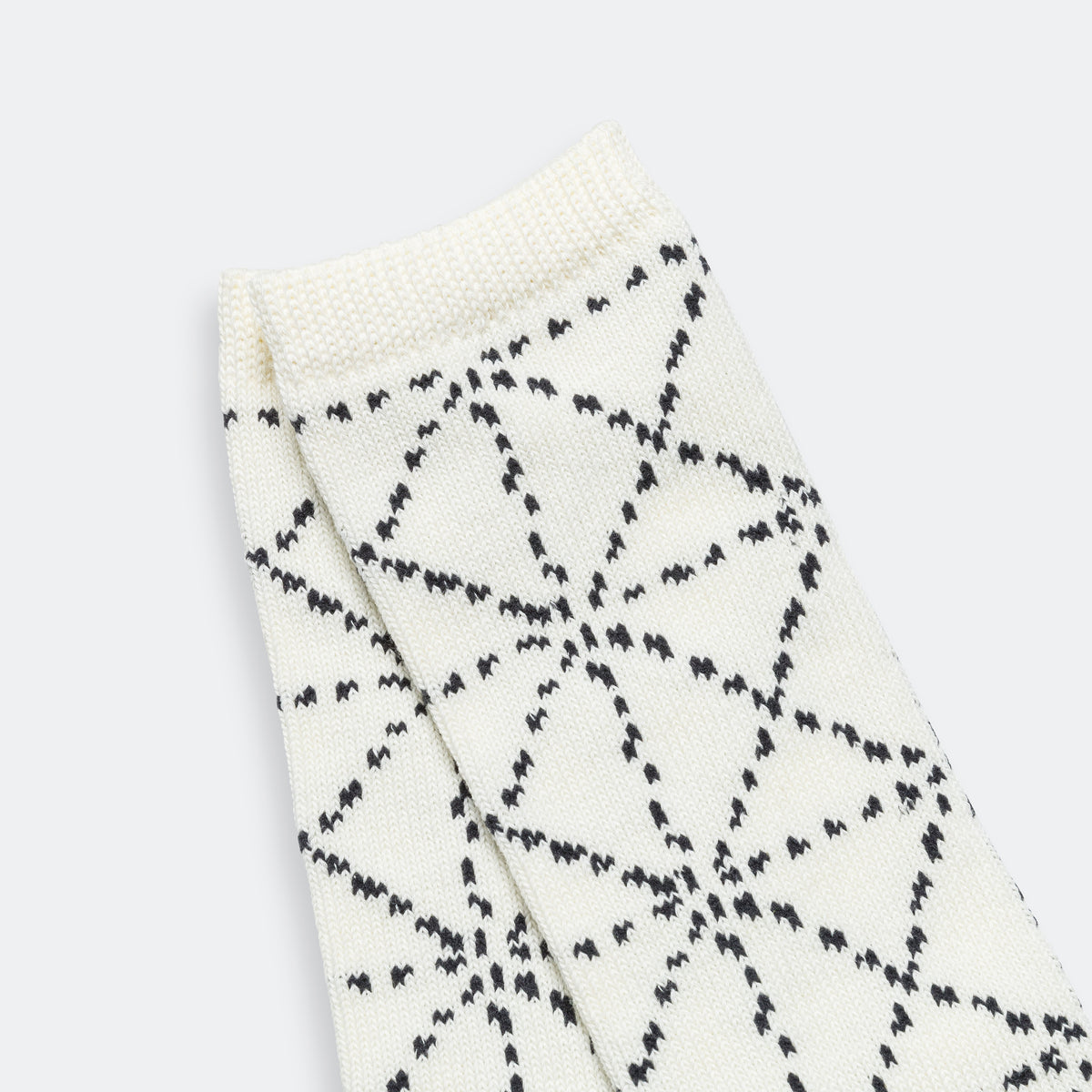 Kapital 84 Yarns SASHIKO Socks - Ecru | UP THERE