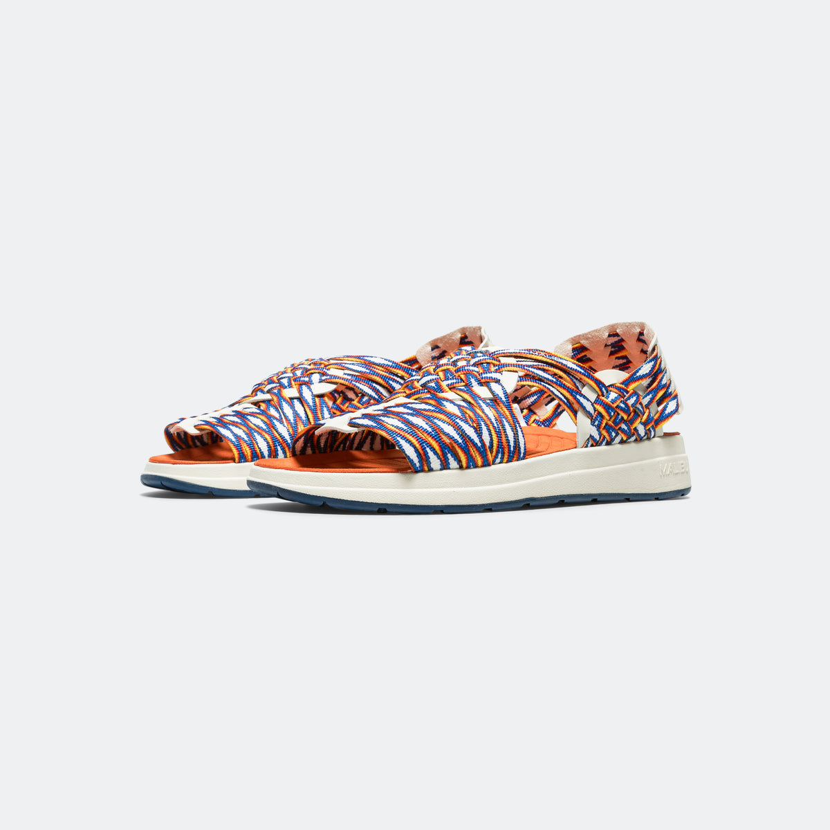 Malibu Canyon Sandals - White Aztec Pattern | UP THERE