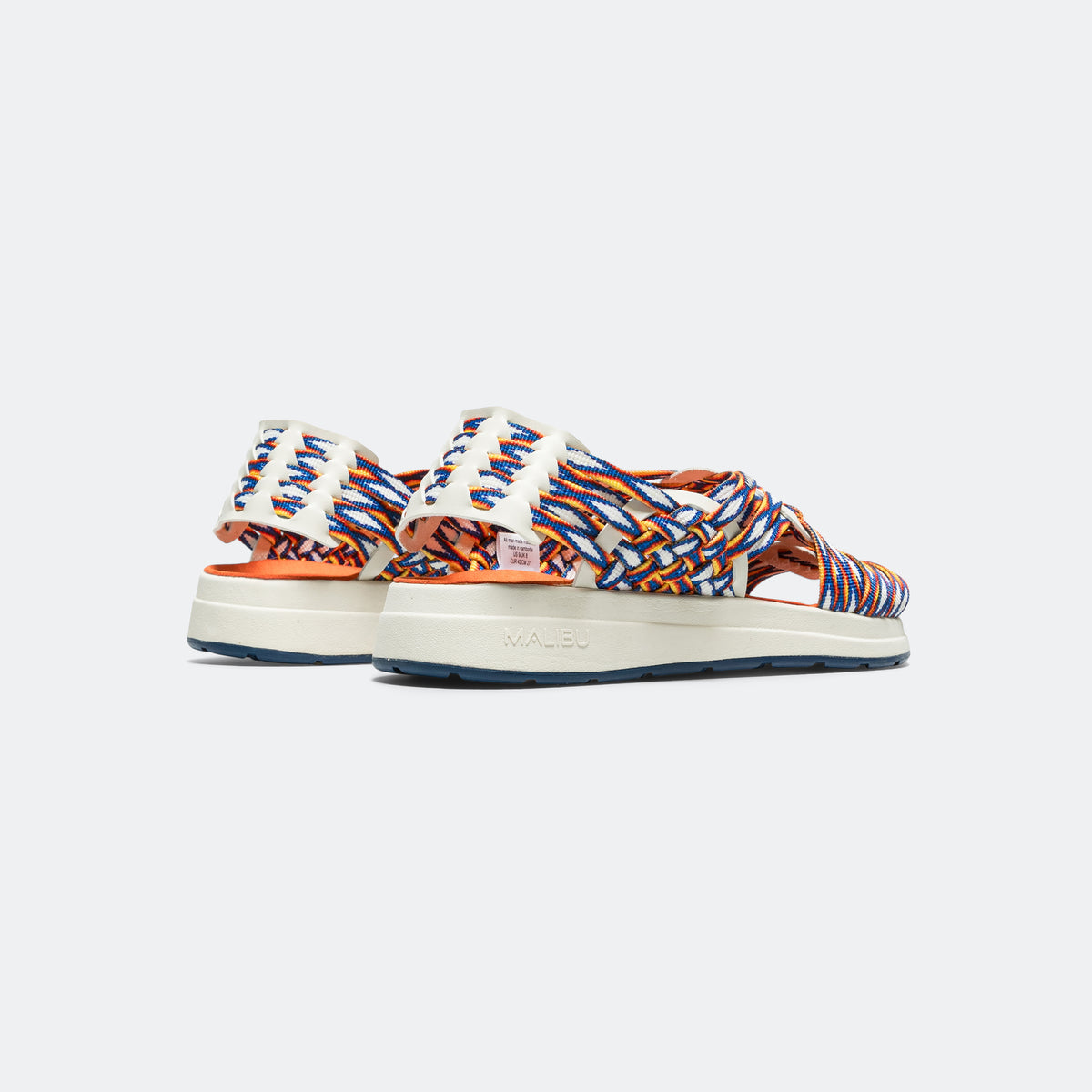 Malibu Canyon Sandals - White Aztec Pattern | UP THERE