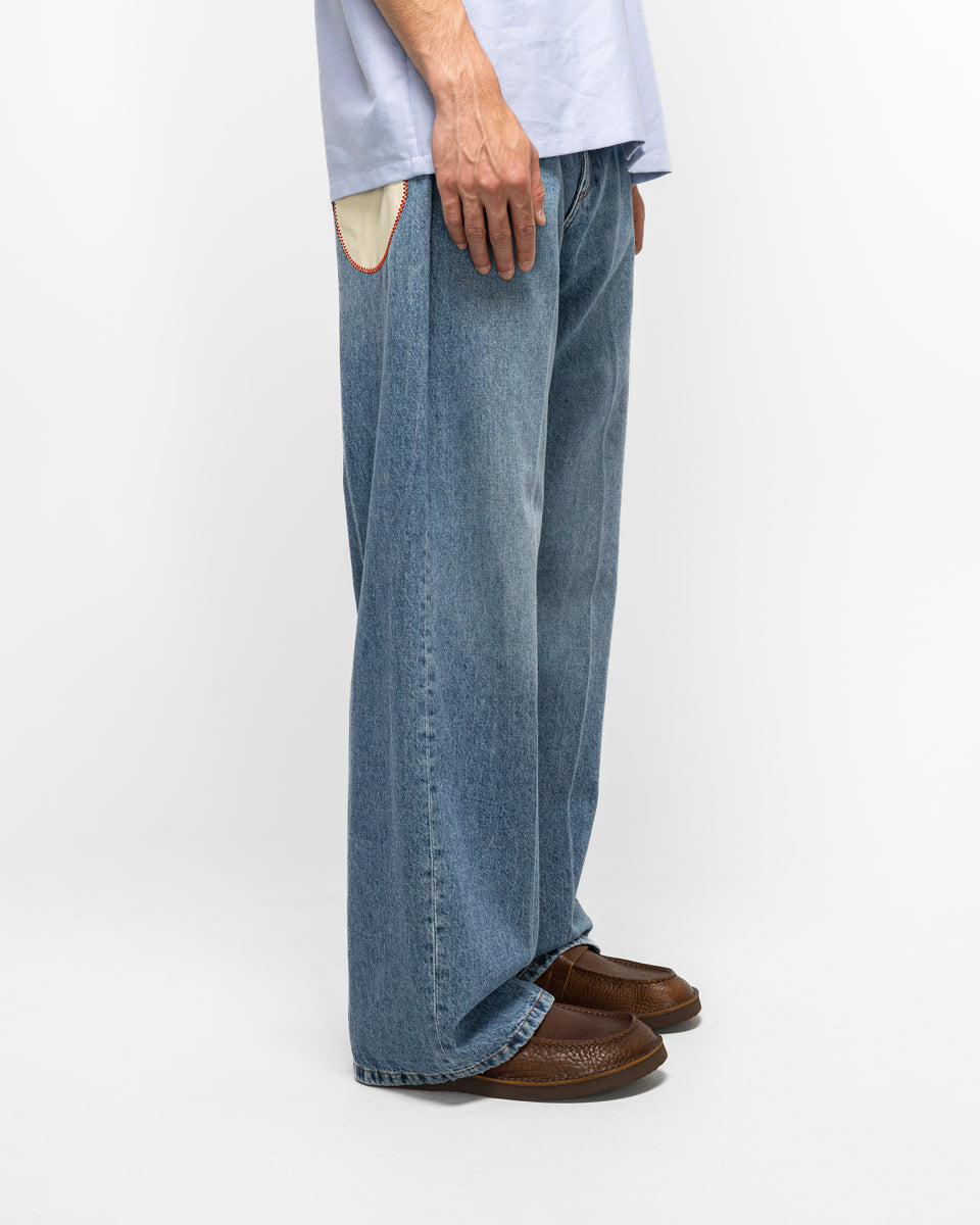 Marni - Bull Denim 5-Pocket Trousers - Deep Blue | UP THERE