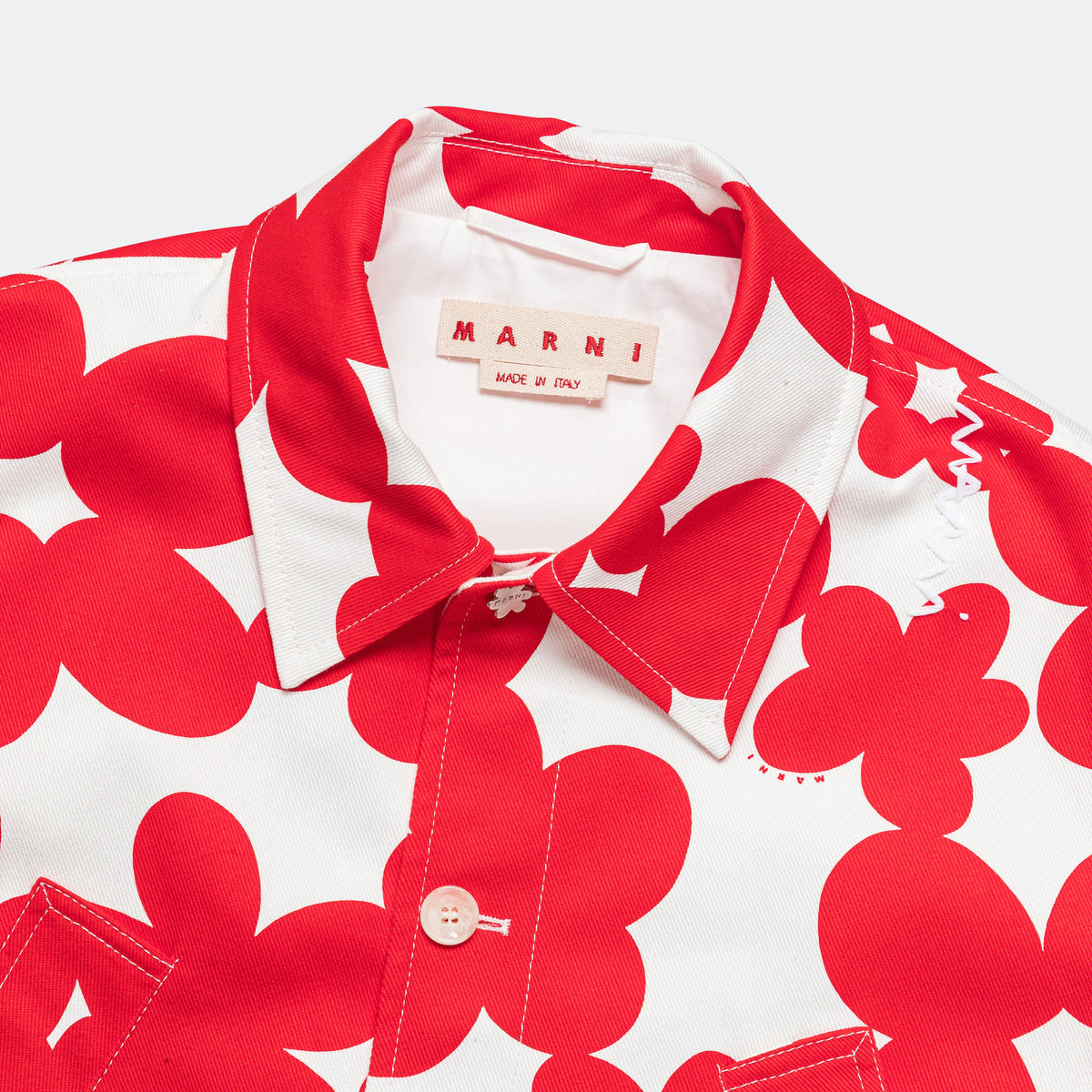 Marni Dillies Gabardine Jacket - Crimson | UP THERE
