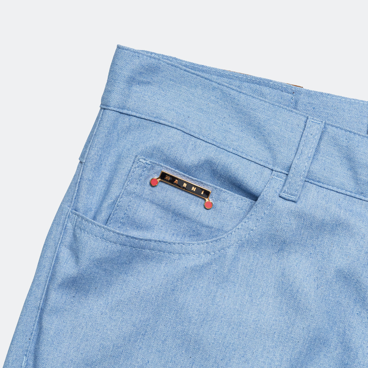 Straight Leg Denim - Iris Blue | UP THERE