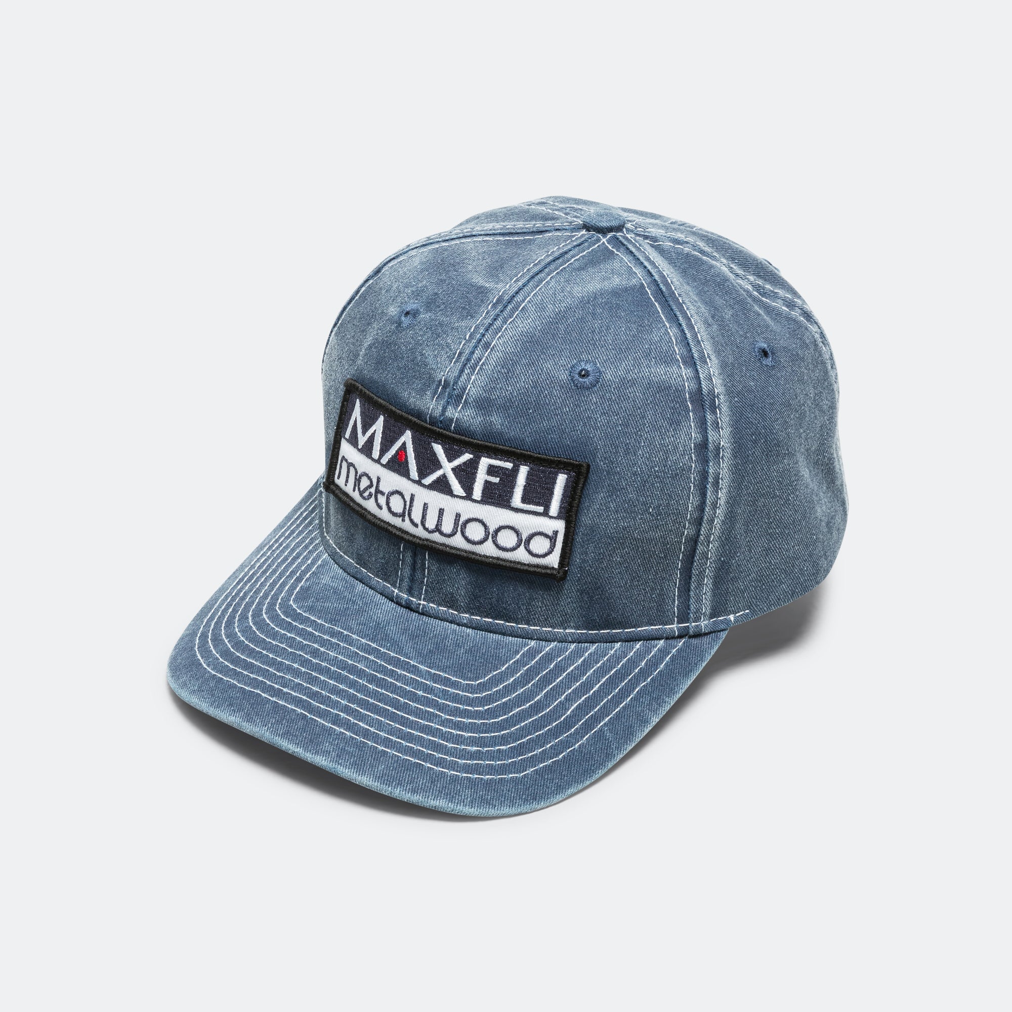 Metalwood Contrast Stitch 6-Panel Hat x Maxfli - Navy | UP THERE