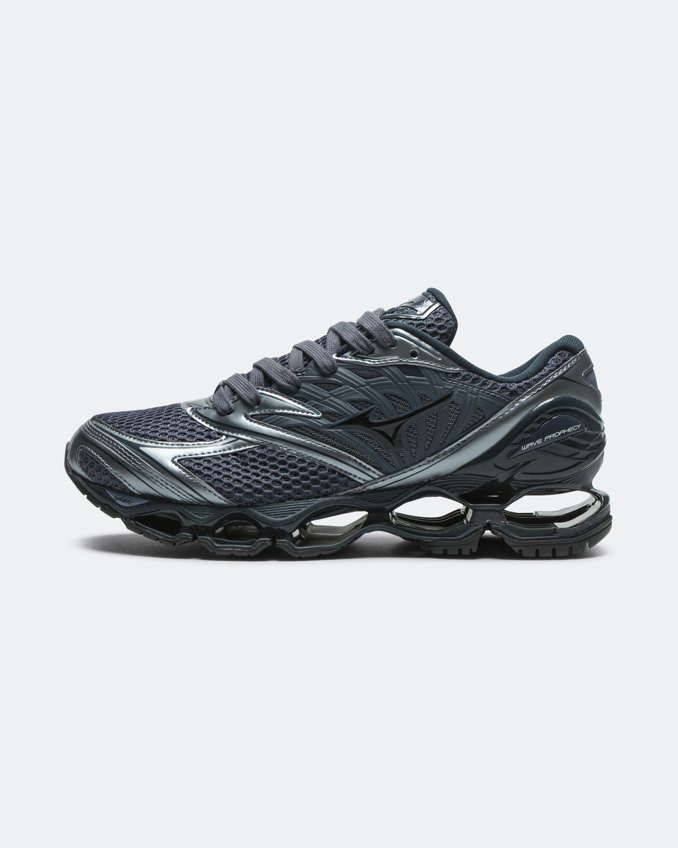 Mizuno - Wave Prophecy LS - Odyssey Grey/Black-Metallic Grey | UP THERE