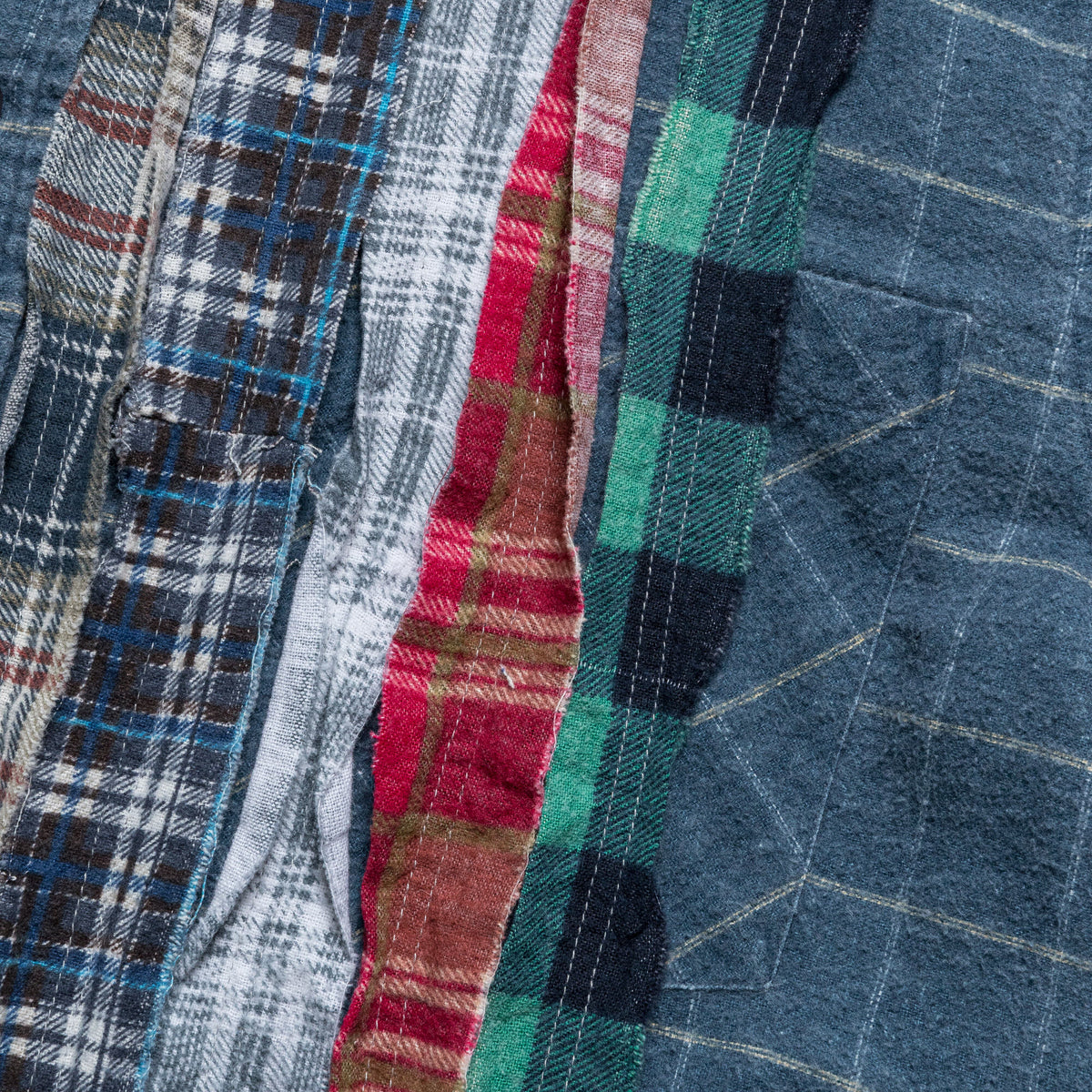 Needles FW24 Rebuild Flannel Ribbon Shirt - Medium #7 | UP THERE