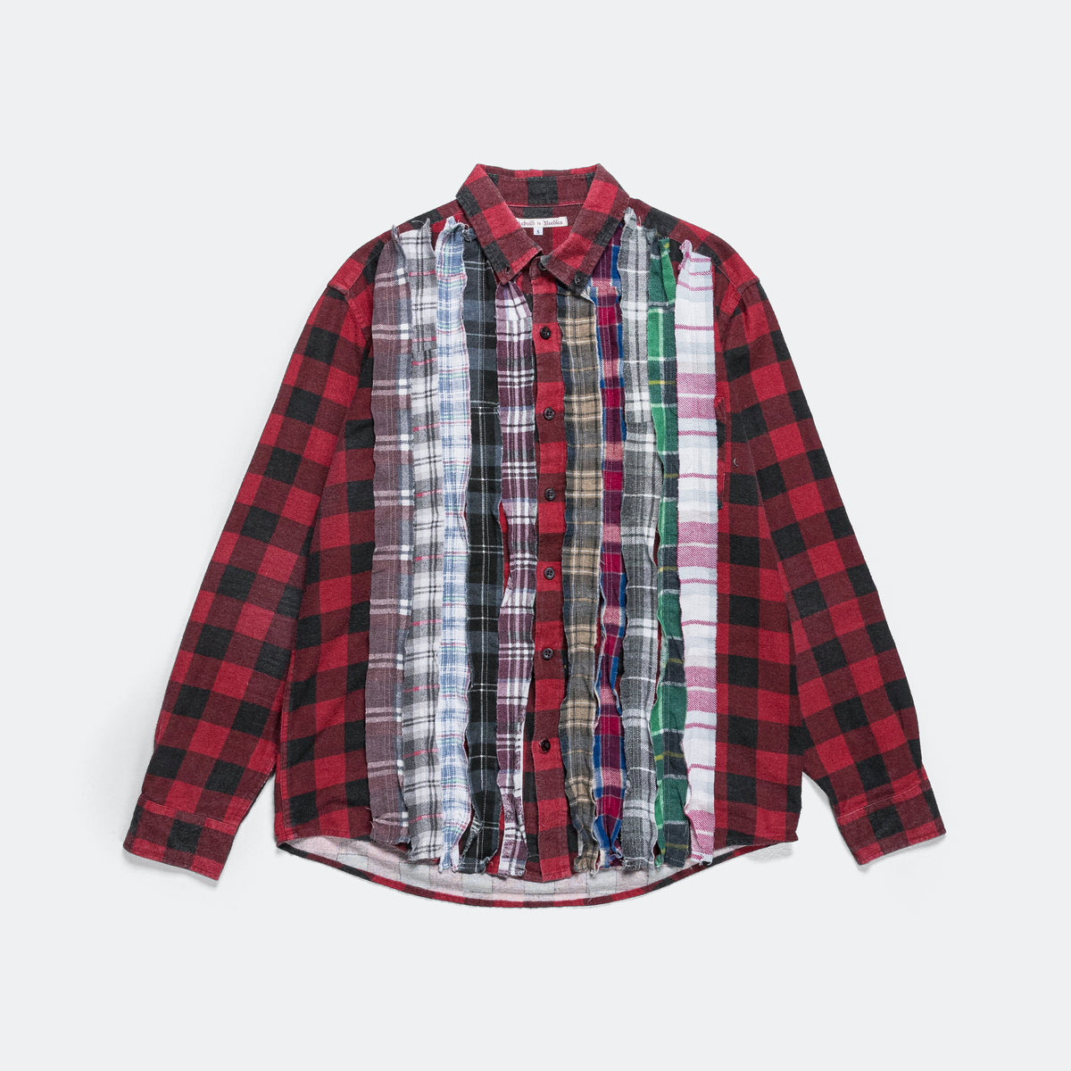 Needles FW24 Rebuild Flannel Ribbon Shirt - Small #2 | UP THERE