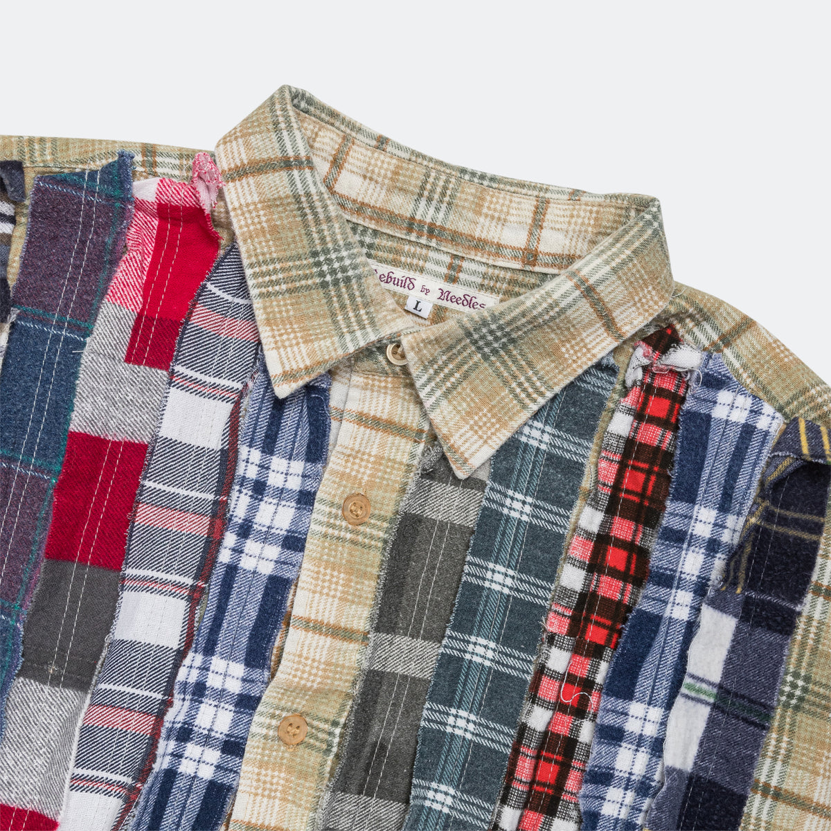 Rebuild Flannel Ribbon Shirt SS25 - Large #1 | UP THERE