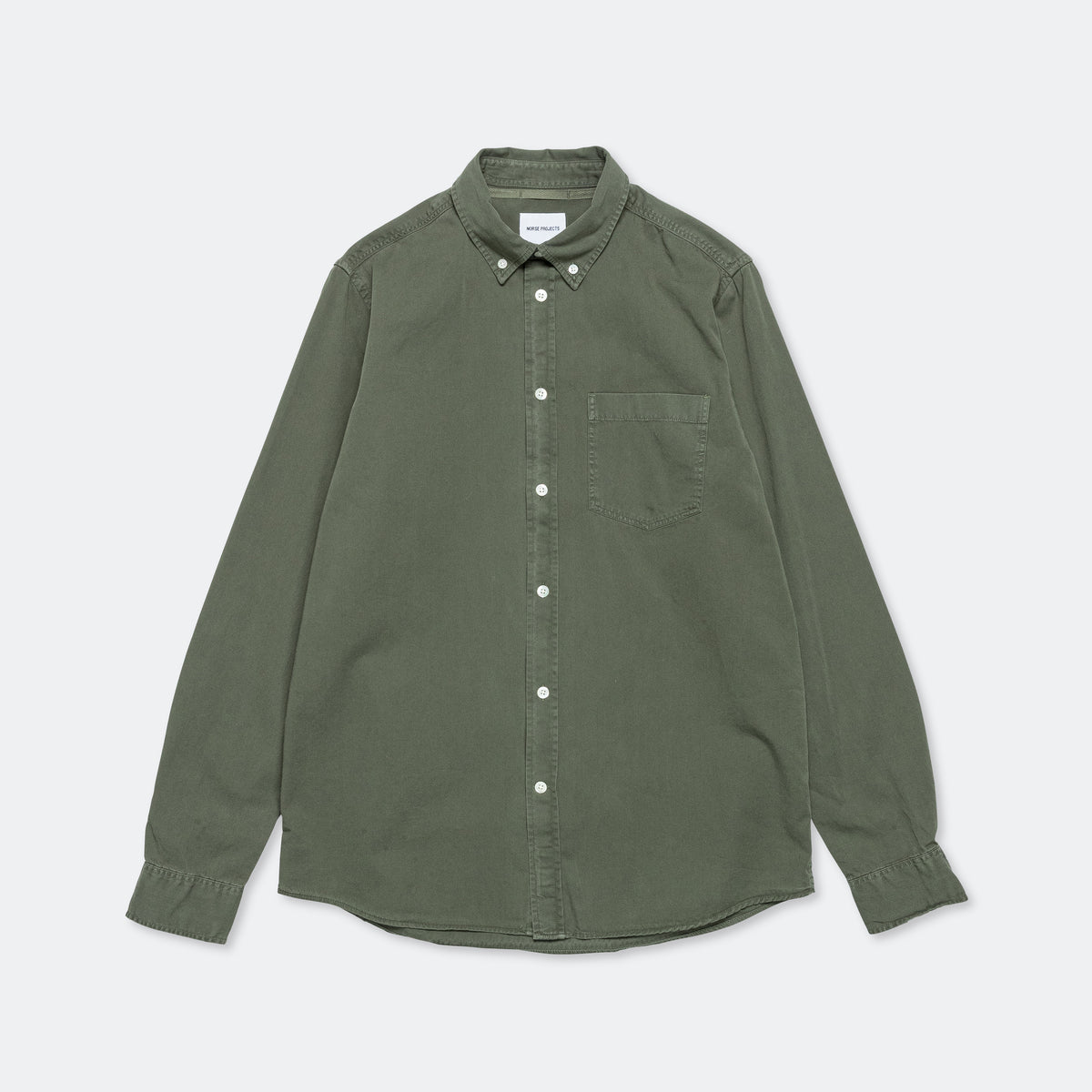 Norse Anton Light Twill Shirt - Spruce Green | UP THERE
