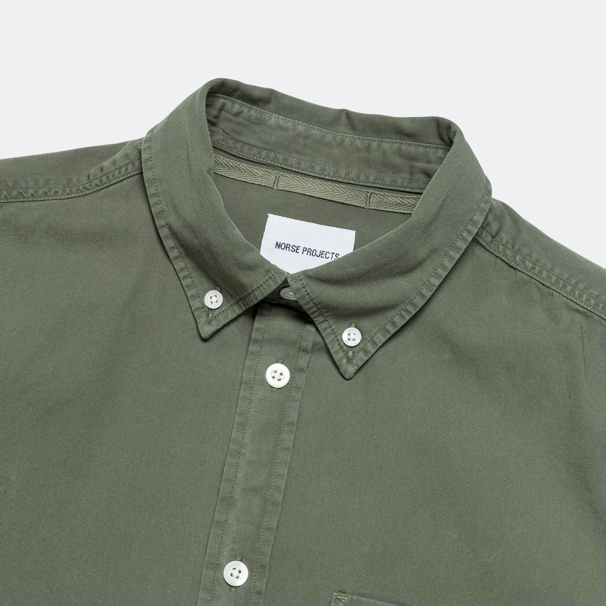 Norse Anton Light Twill Shirt - Spruce Green | UP THERE