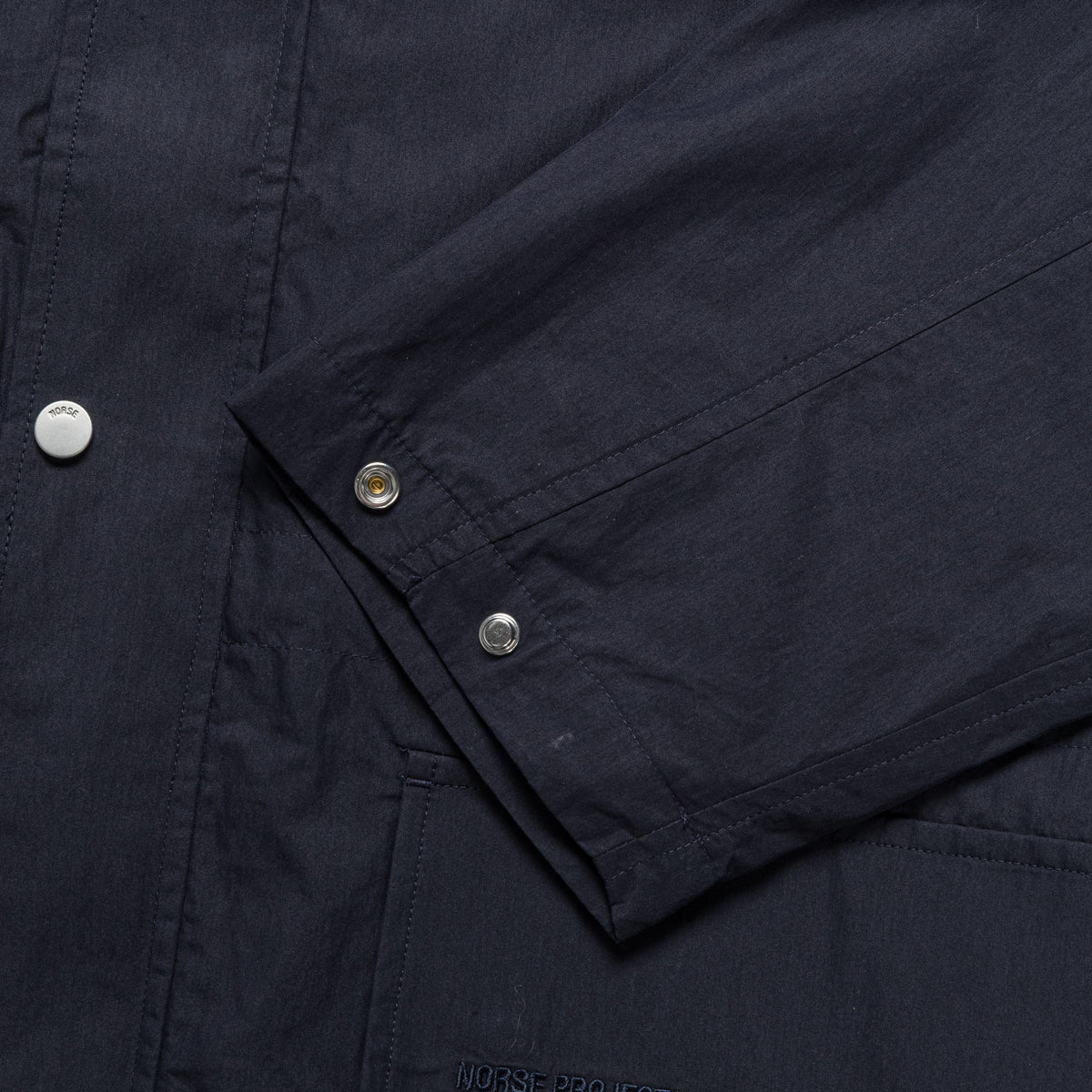 Herluf Tech Poplin Jacket - Dark Navy | UP THERE