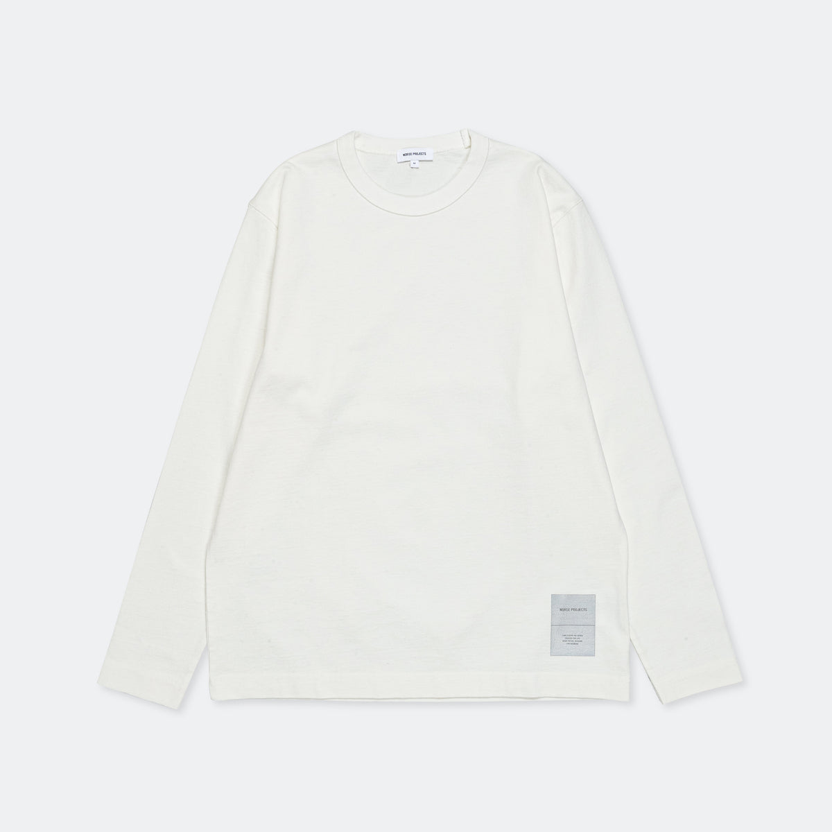 Norse Holger Relaxed Tab Series LS T-Shirt - White | UP THERE