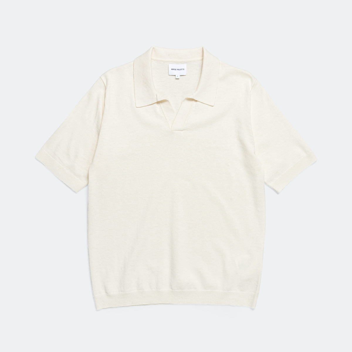 Norse Leif Cotton Linen Polo - Kit White | UP THERE