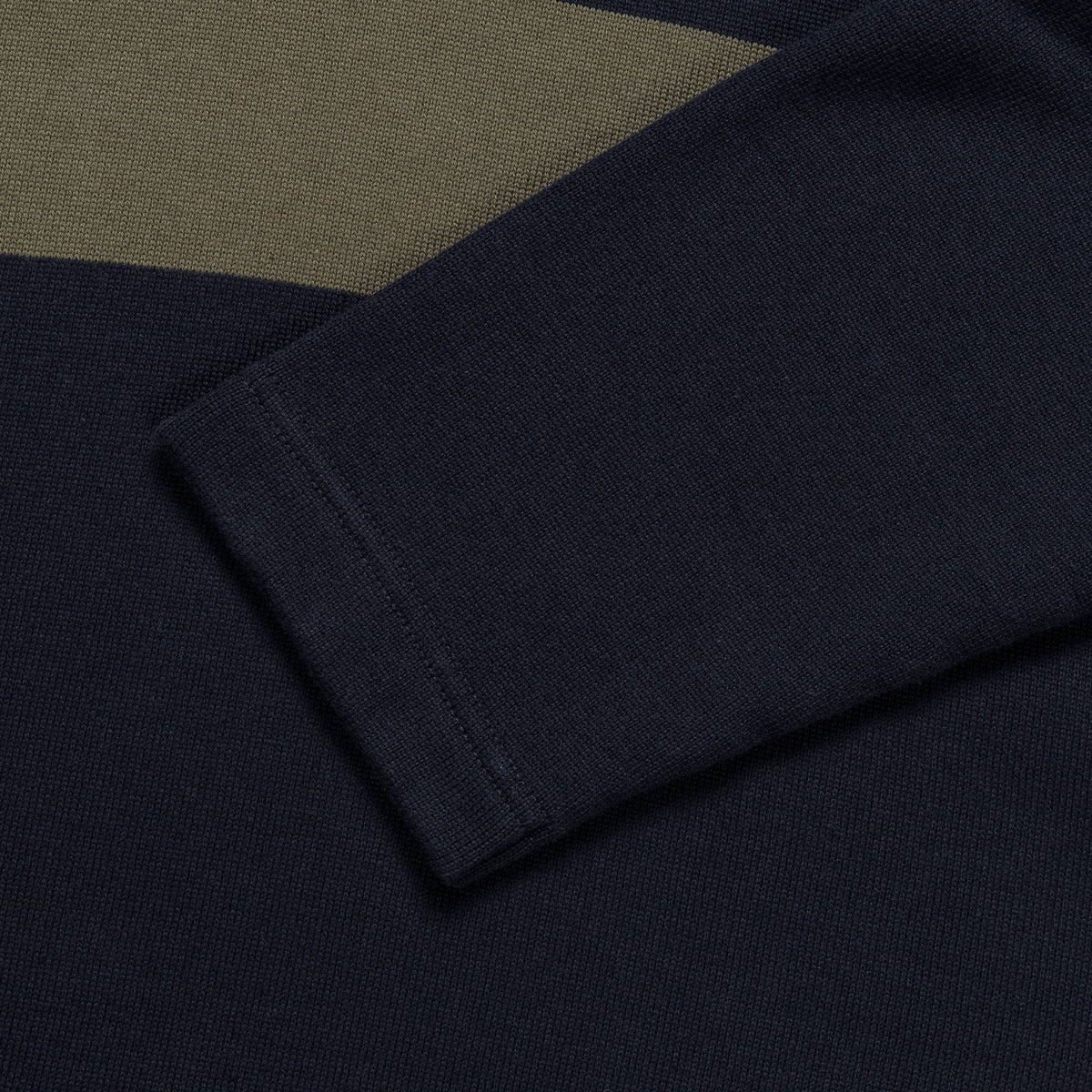 Ruben Brushed Striple LS Polo - Dark Navy | UP THERE