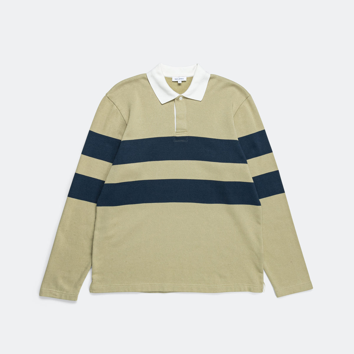 Ruben Brushed Striple LS Polo - Elm | UP THERE