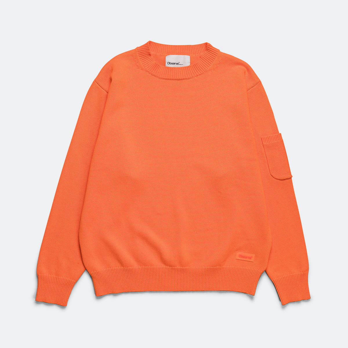 Pocket Knit Pullover - Orange | UP THERE