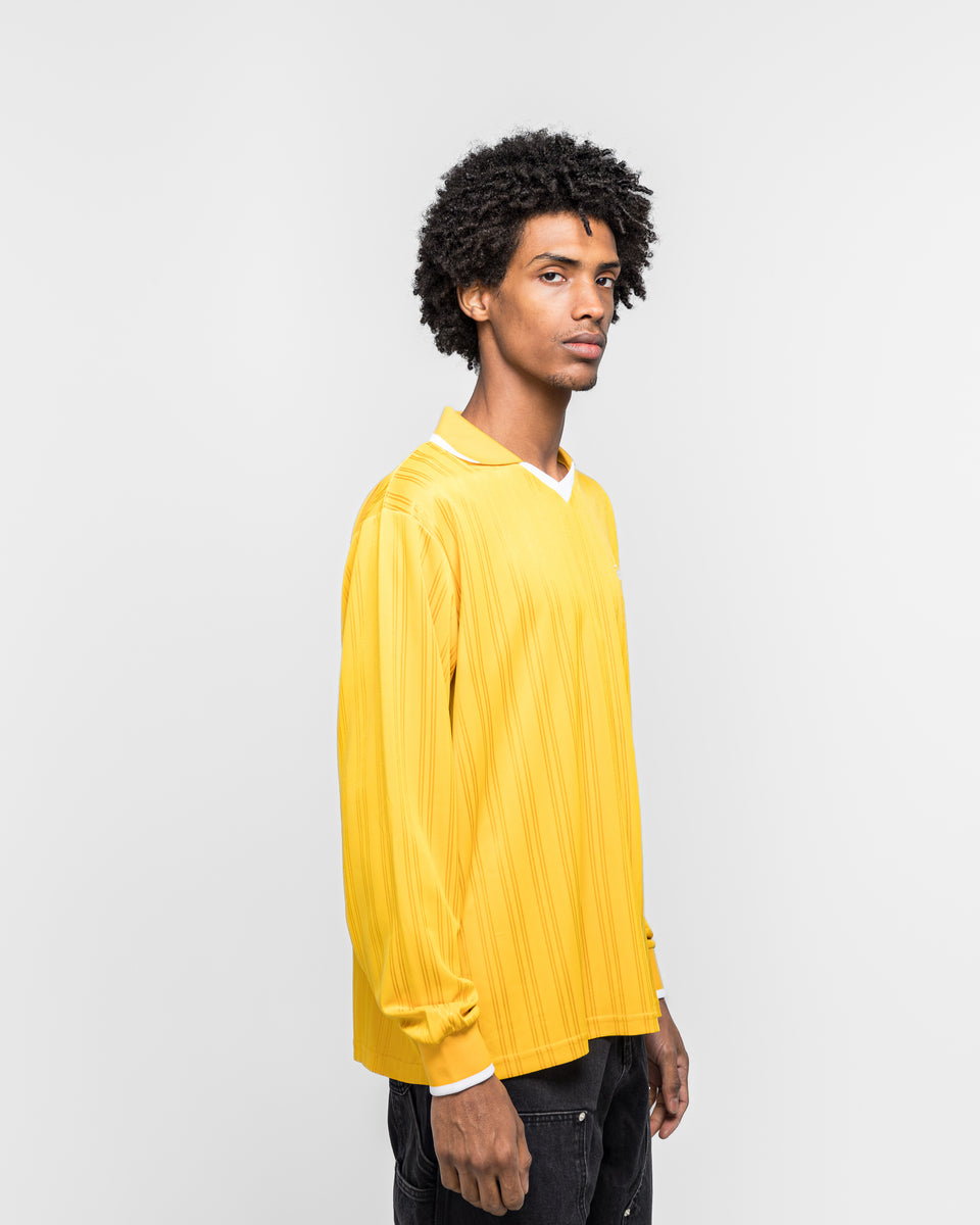 Patta - Jacquard Striped Long Sleeve - Golden Rod | UP THERE