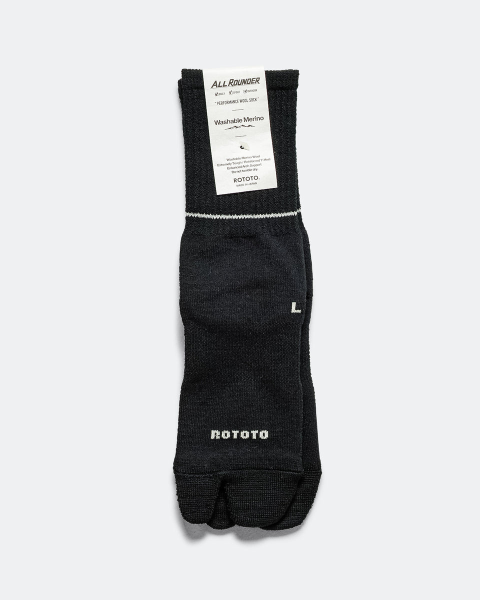 RoToTo - AllRounder Merino Tabi - Black | UP THERE