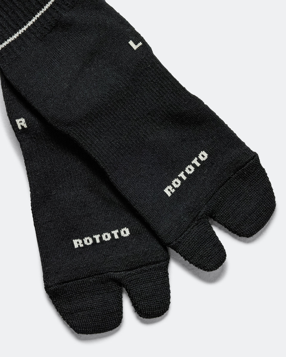 RoToTo - AllRounder Merino Tabi - Black | UP THERE