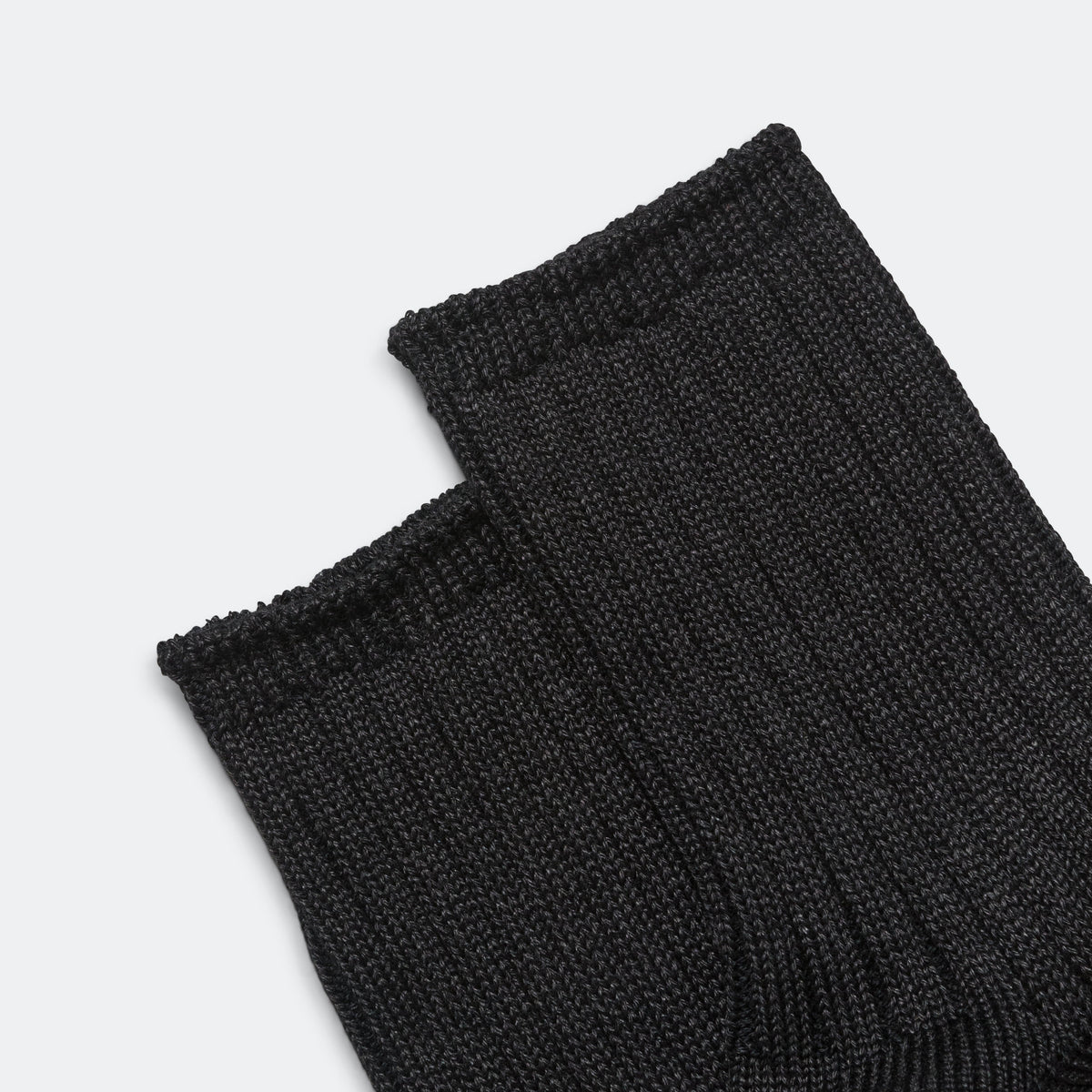 Ribbed Ankle Sock - Black | UP THERE