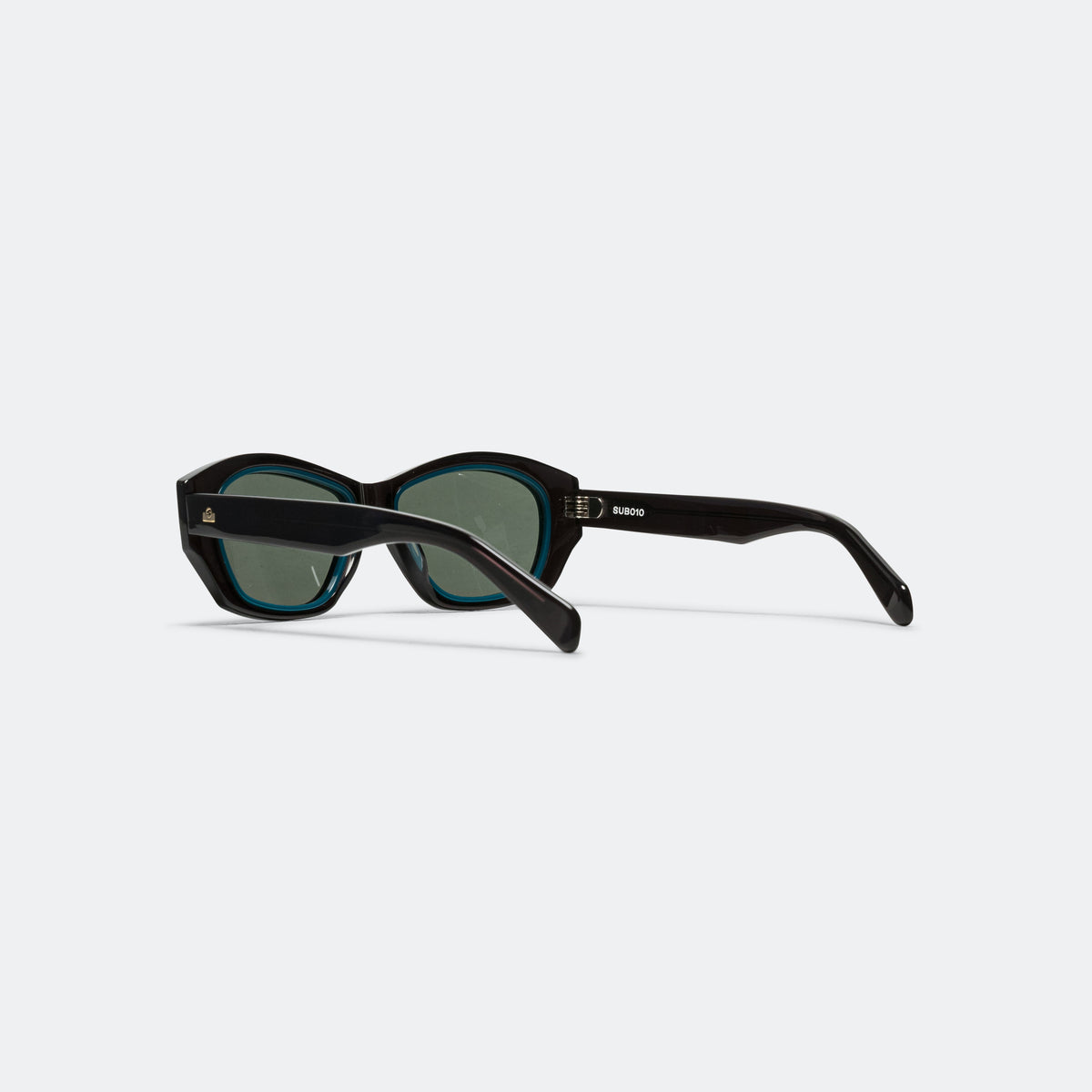 Sub Sun SUB010 Sunglasses - Transparent Black/Green | UP THERE