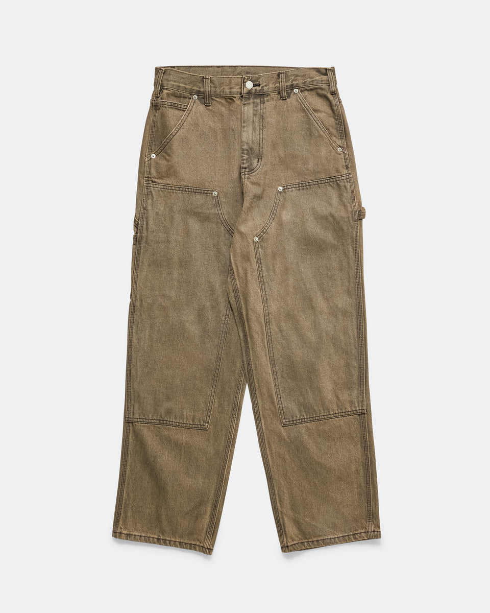 thisisneverthat - Denim Double Knee Pant - Brown | UP THERE